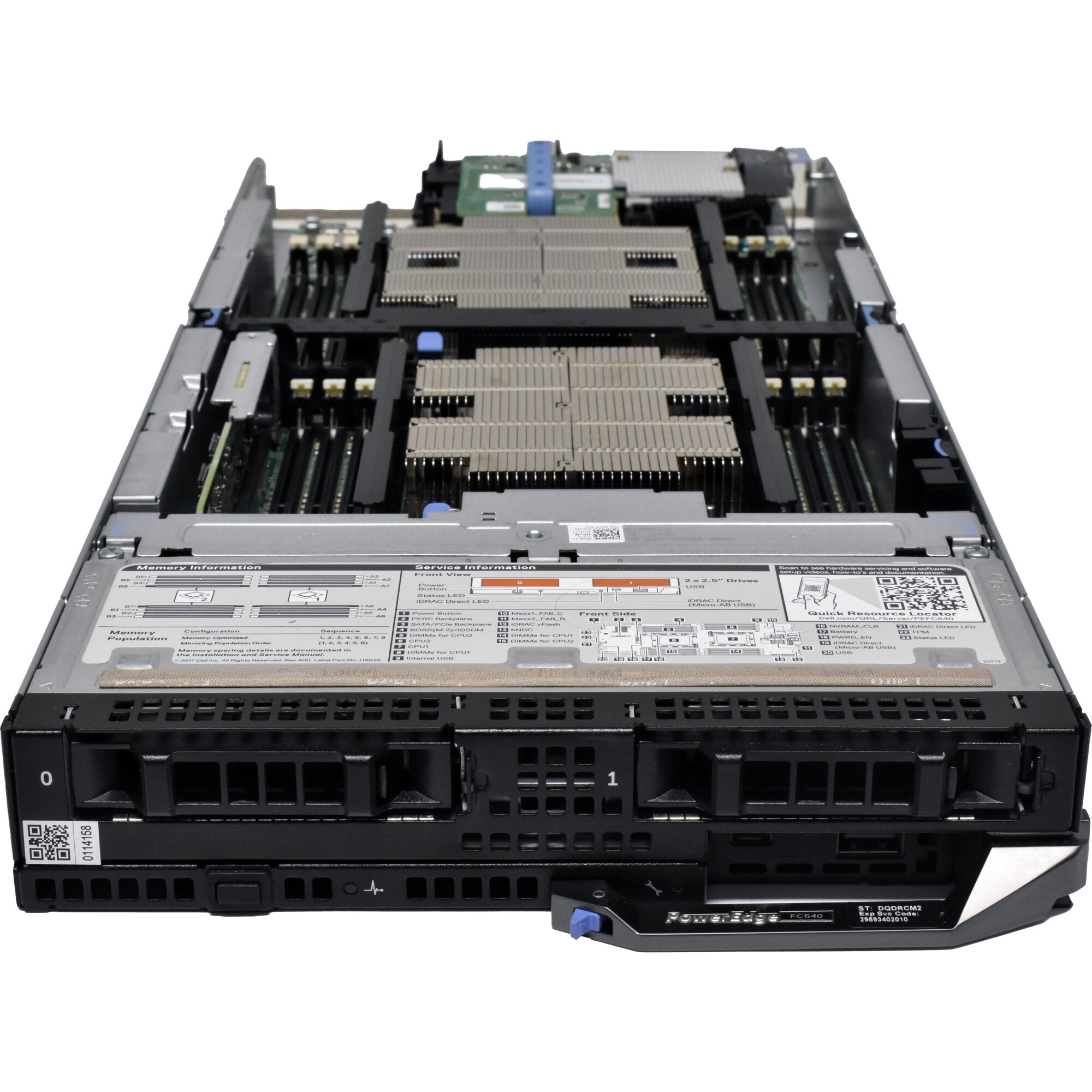 DELL PowerEdge FC640 Blade ohne CPU 0 RAM QLogic 57840S10GB Quad-Port ...