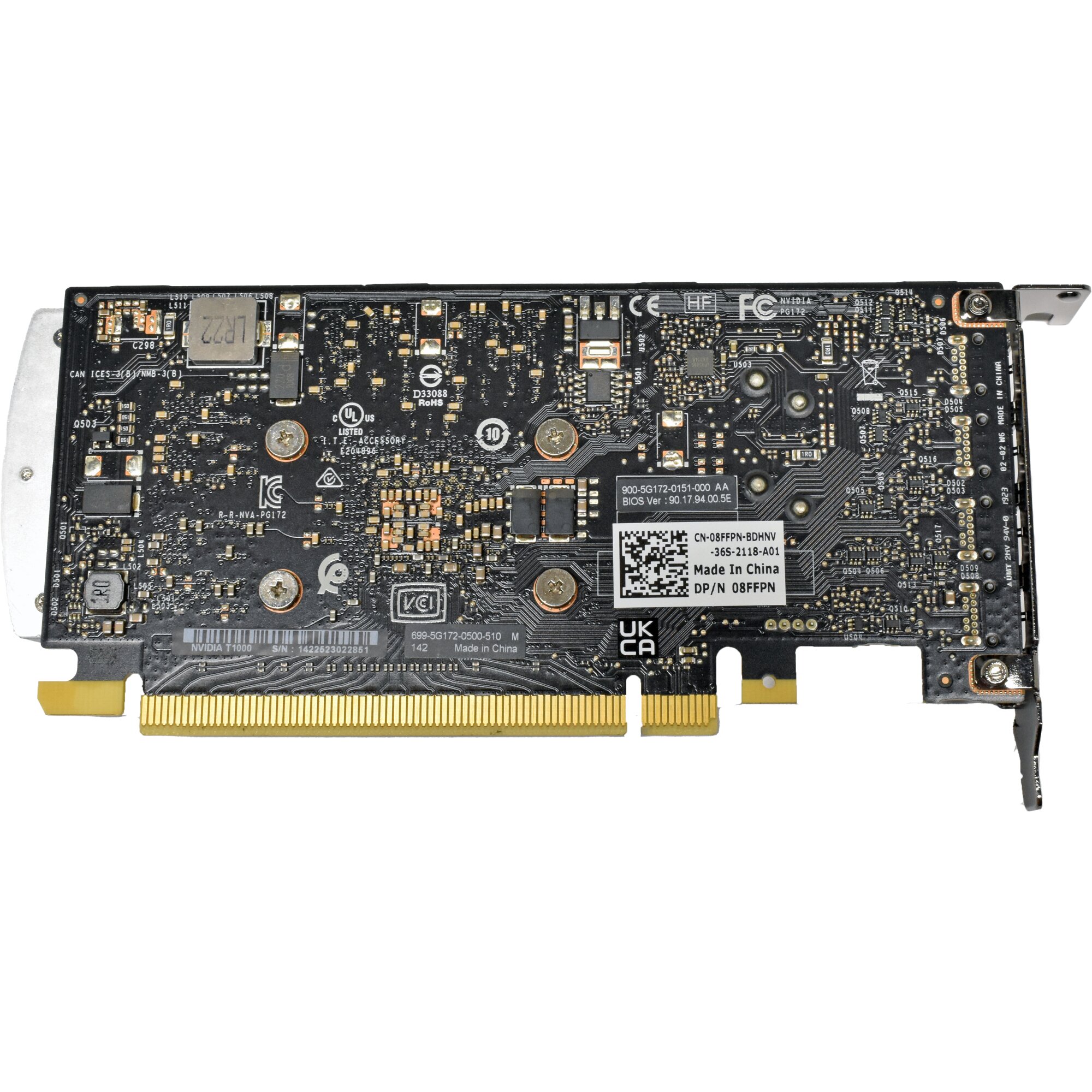 Dell Nvidia Quadro T1000 08FFPN 4GB GDDR6 Low Profile Workstation ...