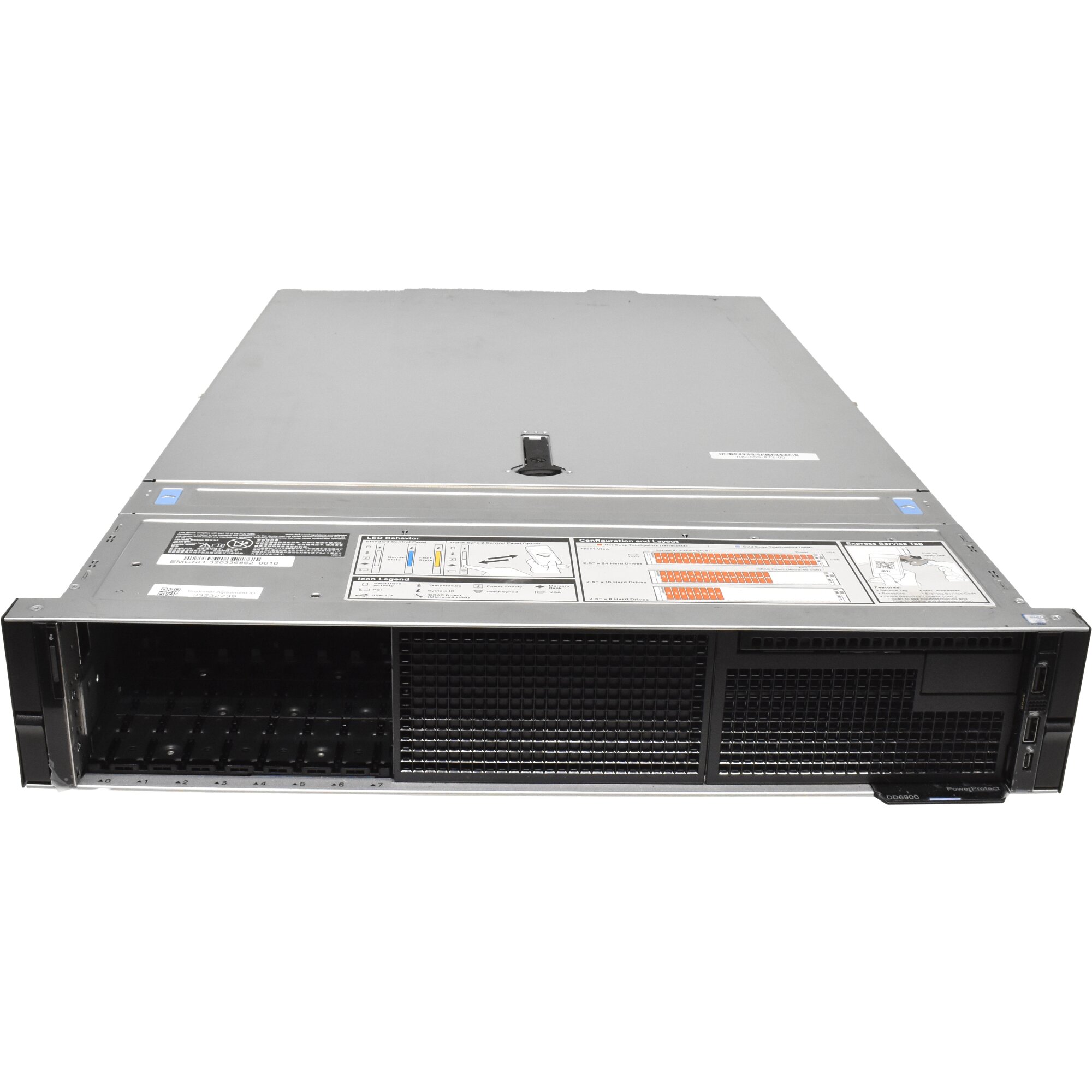 Dell EMC PowerProtect DD6900 Storage 0 CPU 0RAM HBA330mini mono 4x SFP+ ...