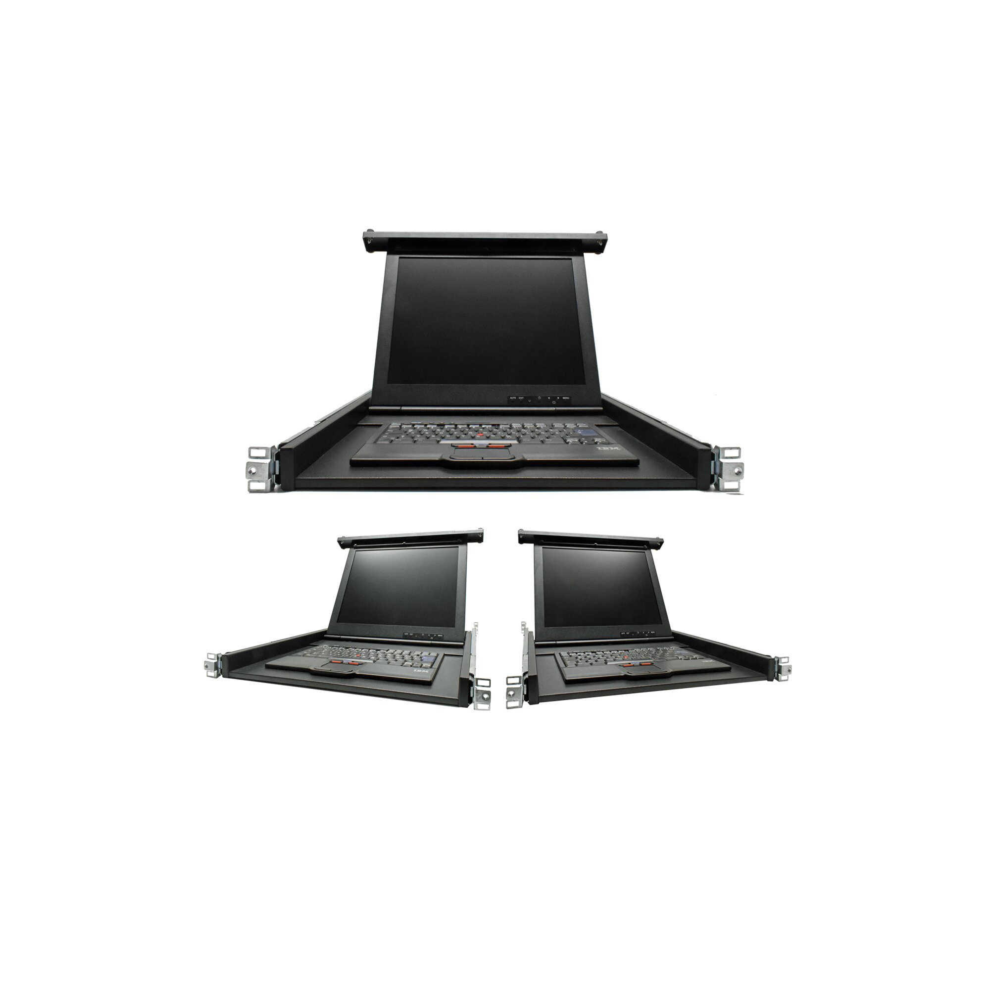 IBM 7316-TF3 17 Zoll Flat Panel KVM-Console SK8840 Keyboard QWERTY US ...