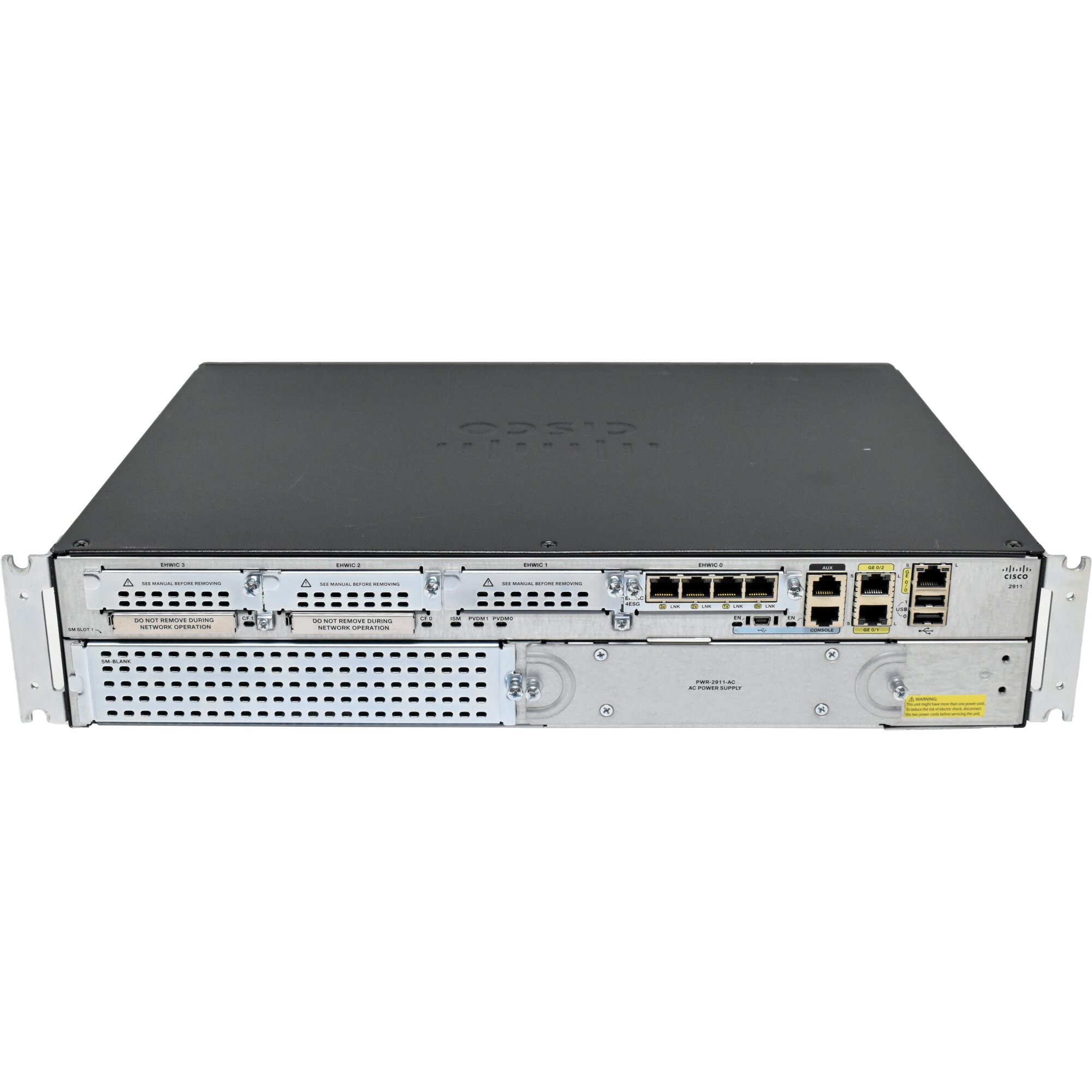 Cisco 2911 CISCO2911/K9 Integrated Services Router + Module EHWIC 4ESG ...