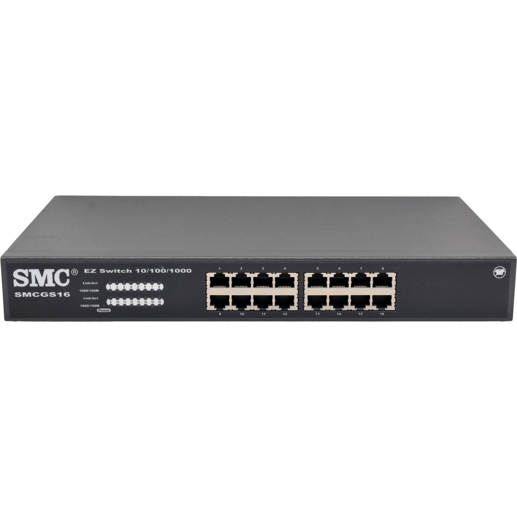 SMC SMCGS16 16-Port RJ-45 Gigabit Ethernet Switch - Piospartslap
