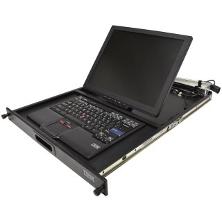 IBM 1723-3RX 15 Zoll Flat Panel SK-8845 Keyboard QWERTY US KVM-Konsole ...