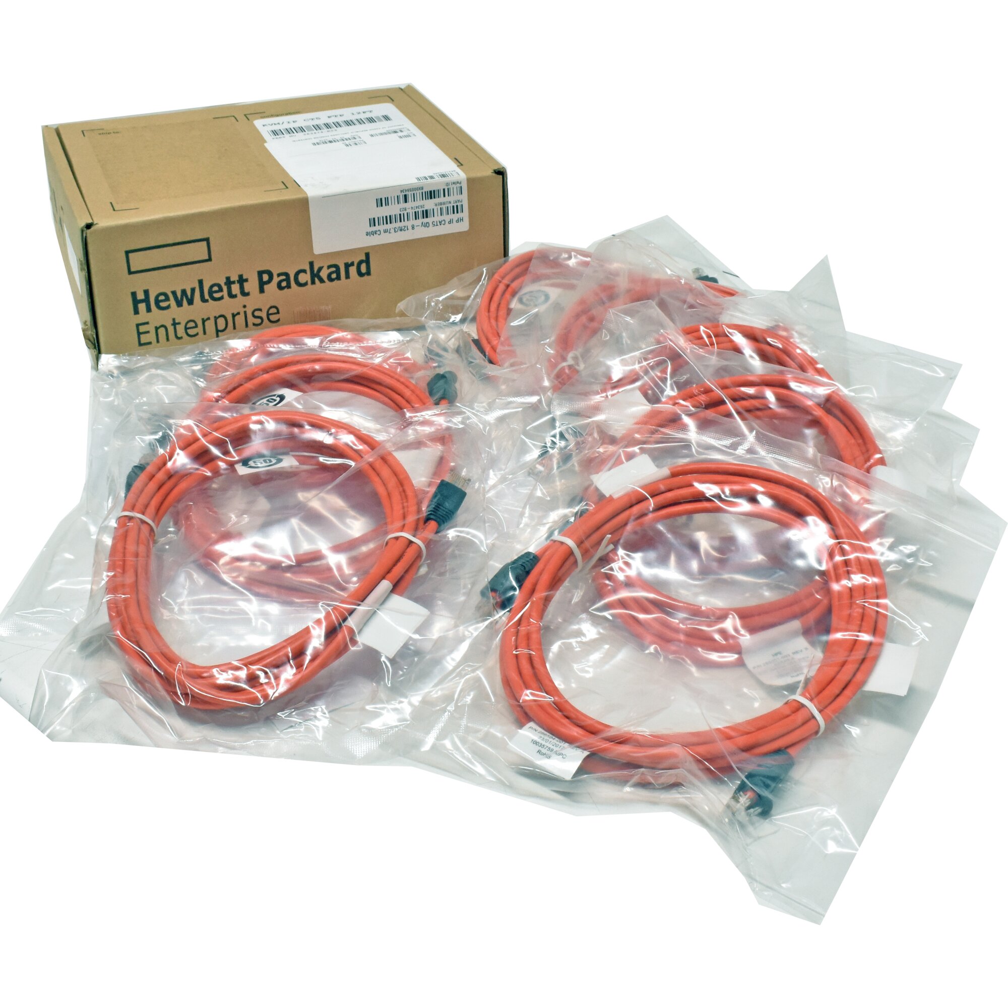 8-Pack HP 263474-B23 CAT5 KVM Cable RJ45 / RJ45 3,7m 263474-B23