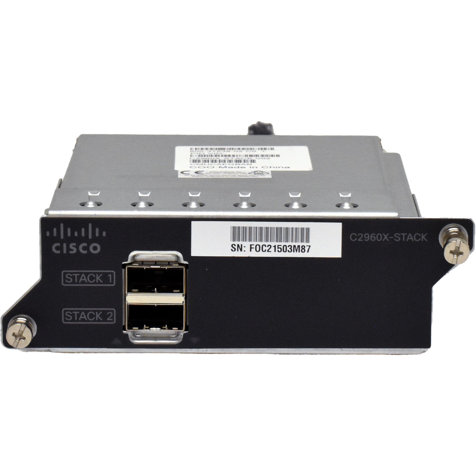 Cisco Catalyst 2960-X 800-37538-01, 02 FlexStack Plus Stacking Module ...