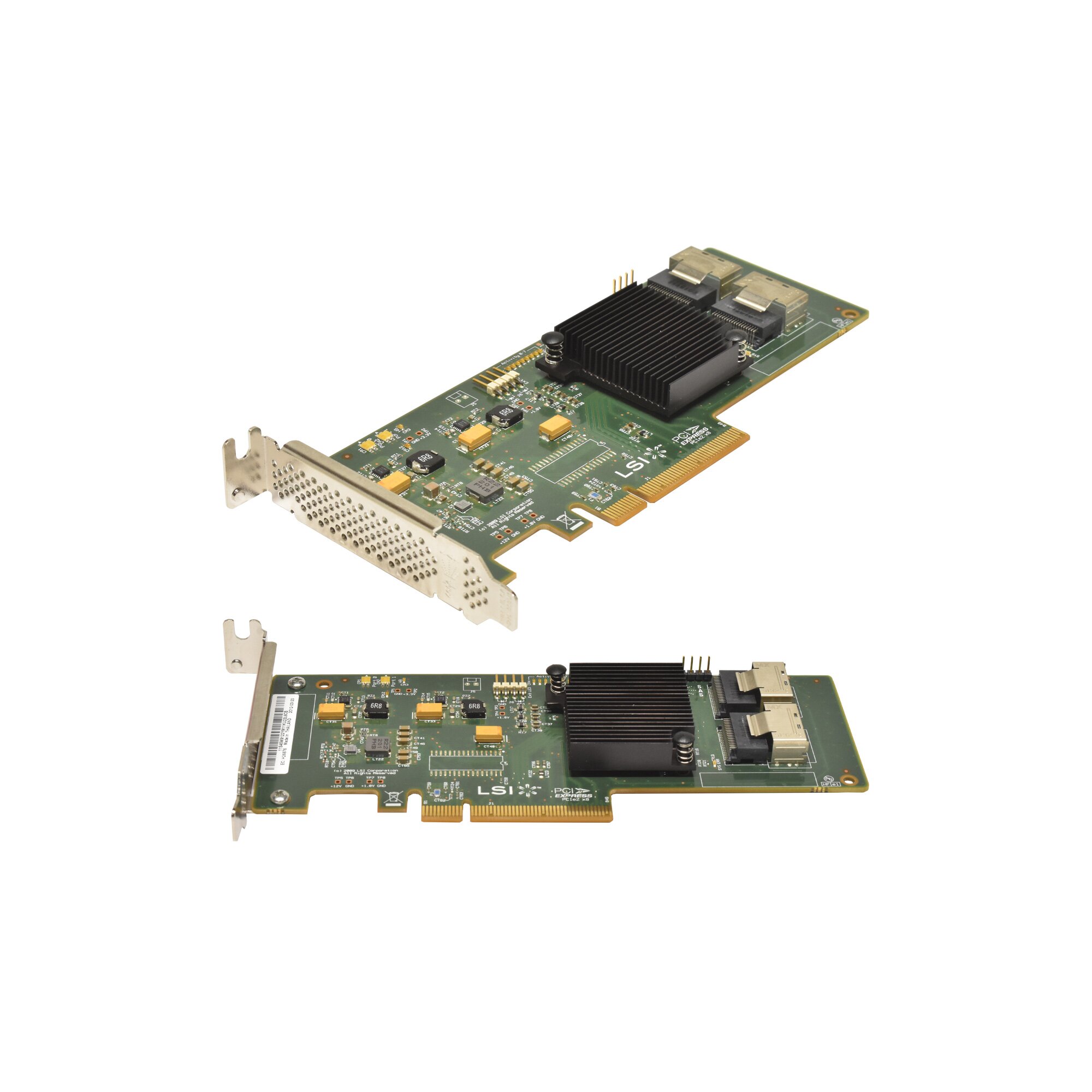 LSI SAS9201-8i H3-25268-00D Dual-Port 6G SAS / SATA Controller PCIe x8 ...
