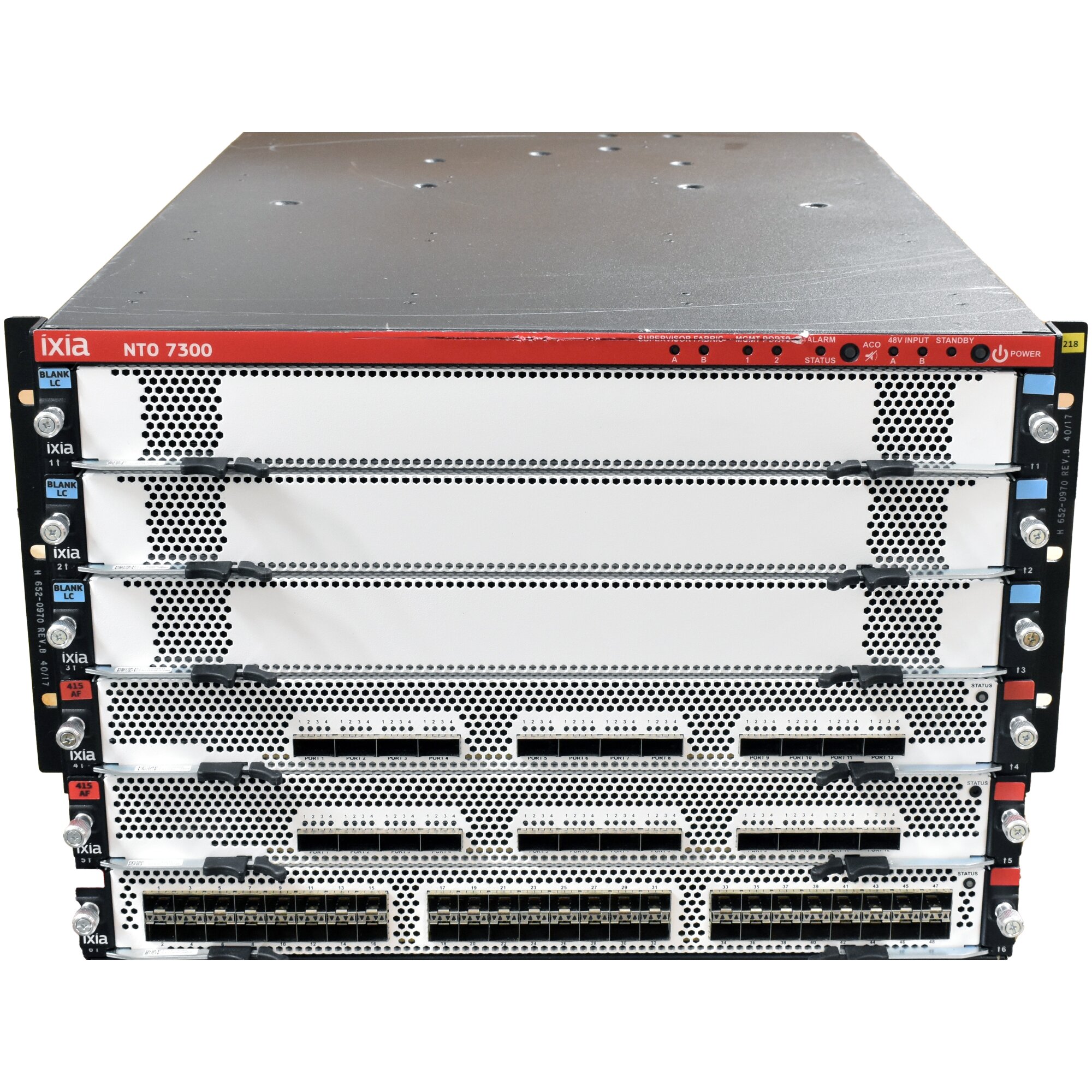 Ixia NTO 7300 7U Rack -48V DC 2x 415AF 48Port QSFP28 1x 212AF 48Port ...