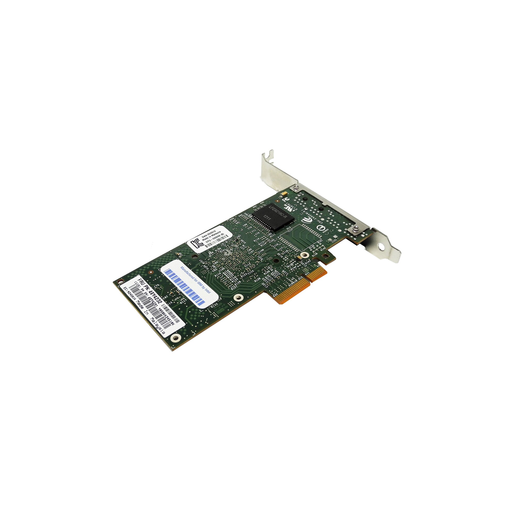 IBM Intel i340-T2 2-Port PCIe x4 Gigabit Ethernet Network Adapter 49Y4232 FP - Piospartslap