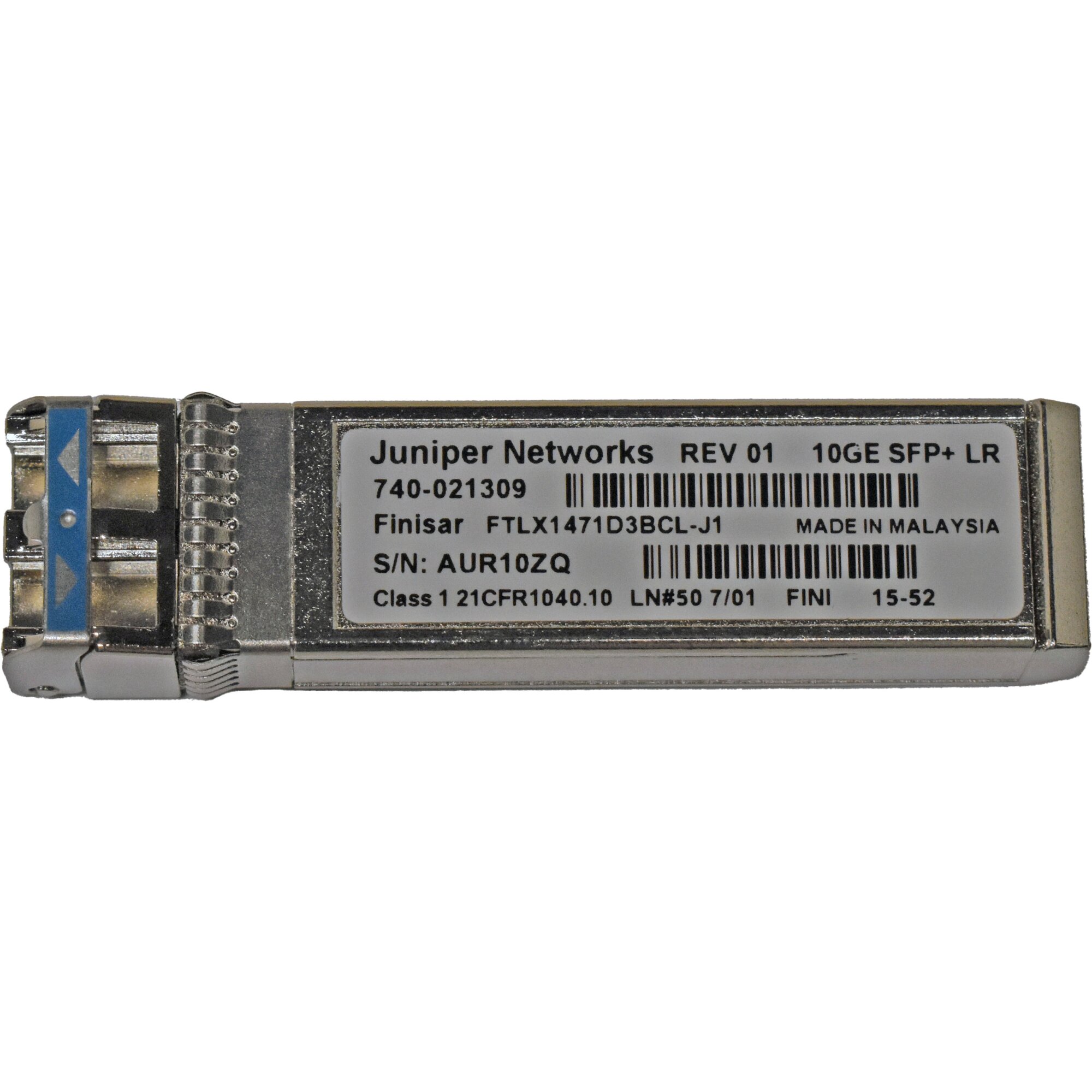 Juniper 740-021309 10GE SFP+ LR SMF 1310nm 10 km FC Transceiver ...