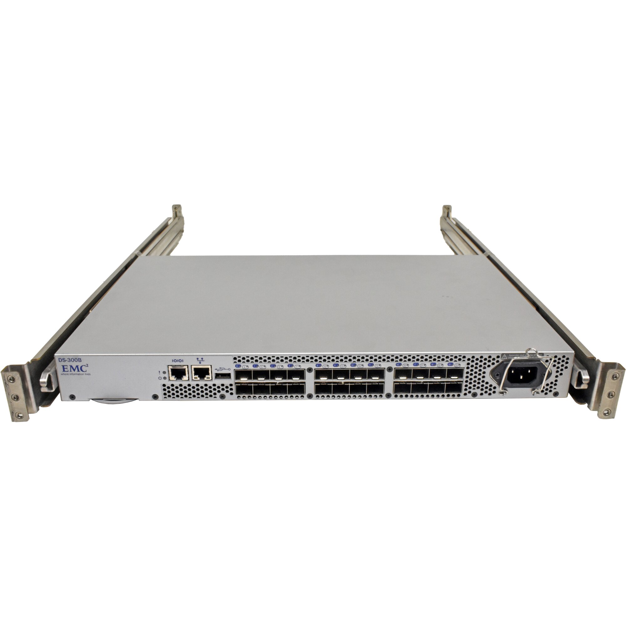 EMC DS-300B EM-320-0008 100-652-065 24-Port 8G SAN FC Switch 16 akt ...