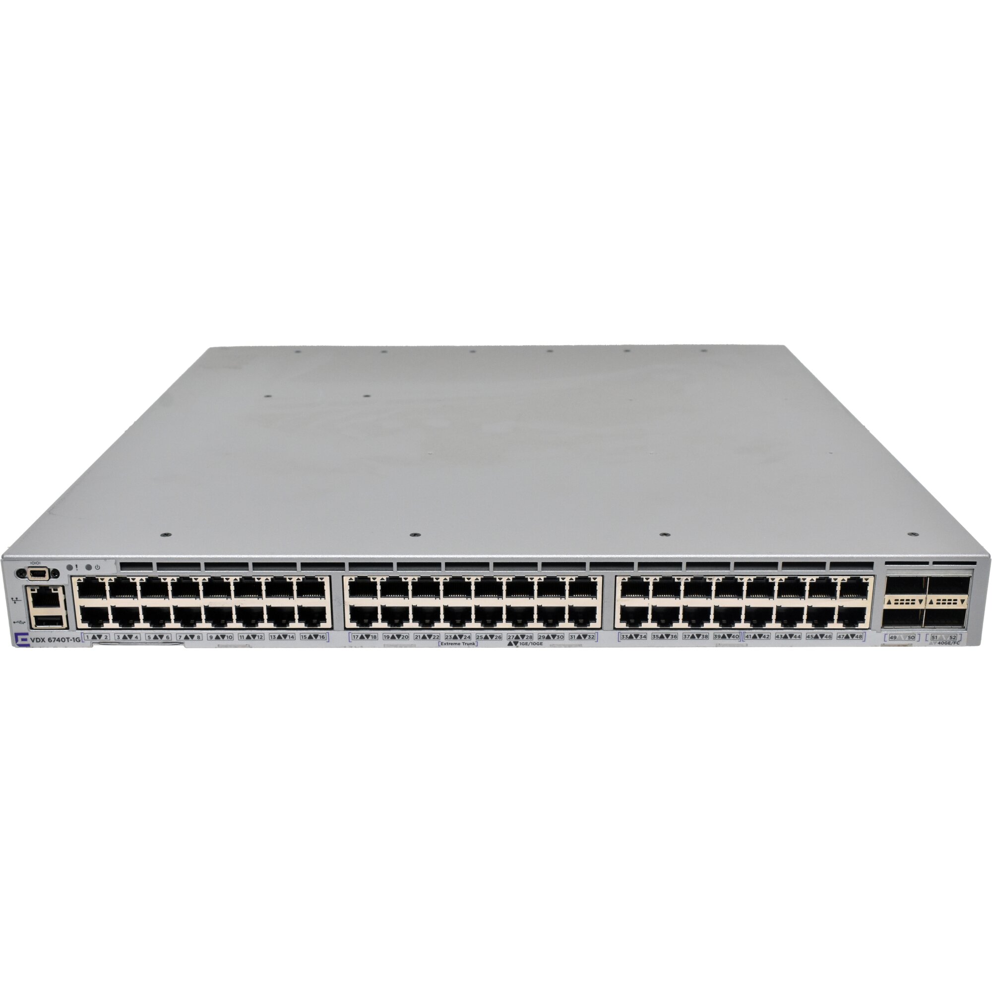 Extreme VDX 6740T-1G XBR-VDX6740T-56-1G-F 48-Port 10G RJ-45 Ethernet ...