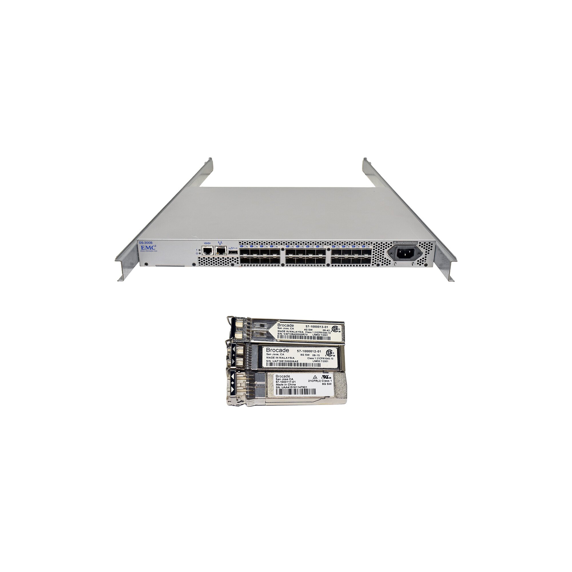 EMC DS-300B EM-320-0000 100-652-541 24-Port 8G SFP+ FC Switch 16 active ...