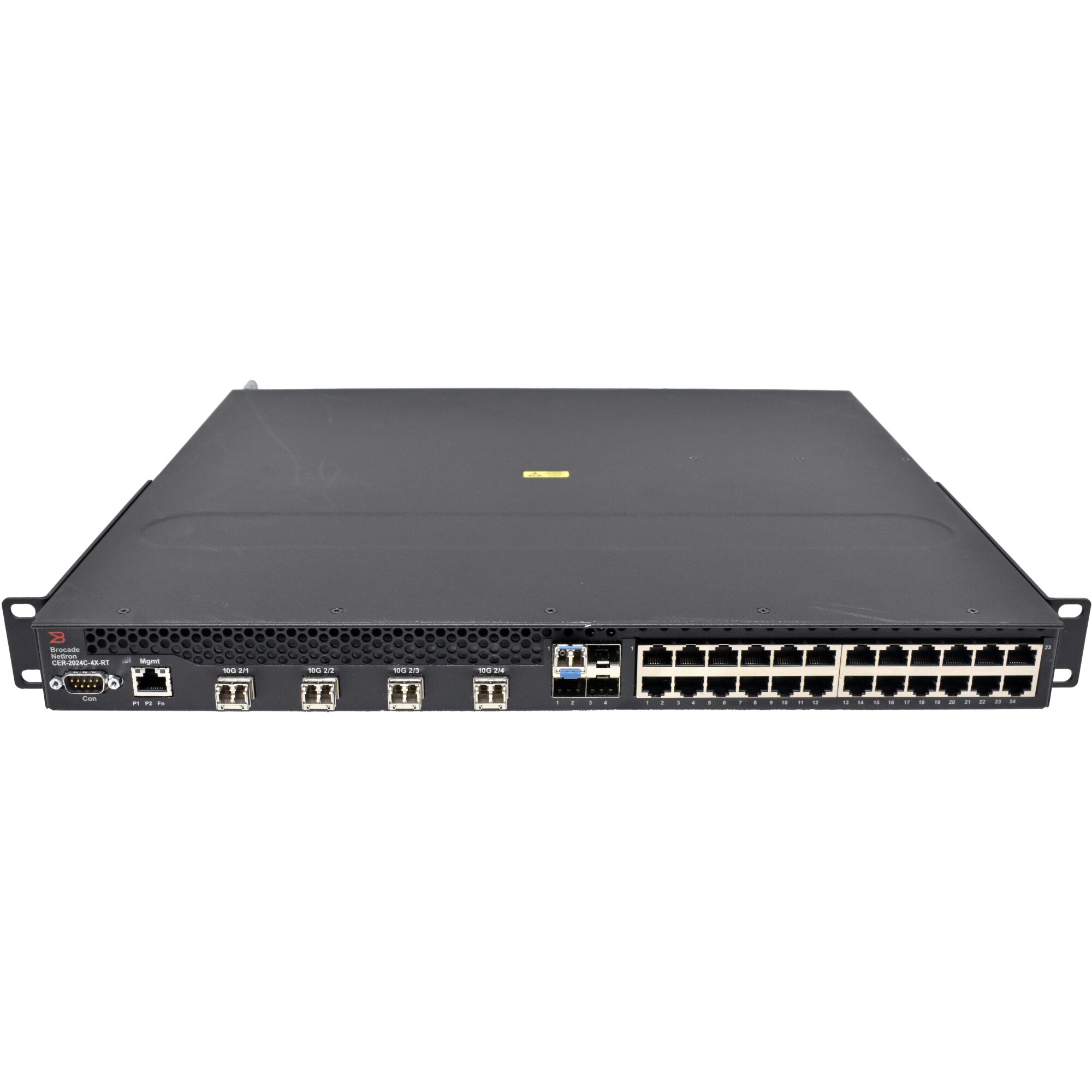 Brocade NetIron CER-2024C-4X-RT 24-Port RJ-45 GE Router 4x SFP 4x SFP+ ...