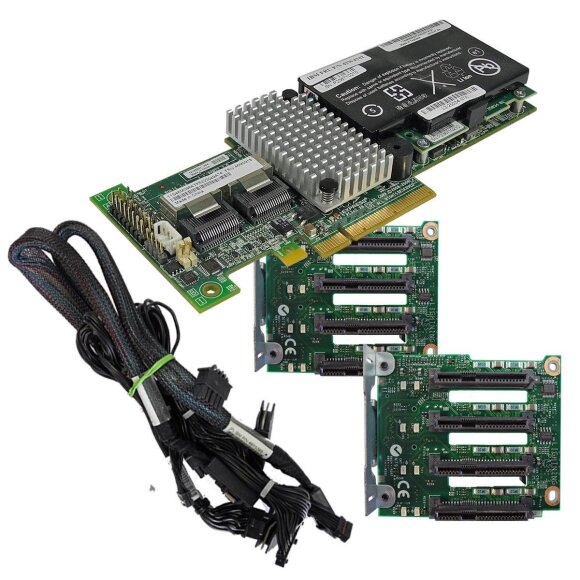 IBM ServeRAID M5015 6Gb PCIe RAID Controller 46C8927 + BBU + Kabel ...