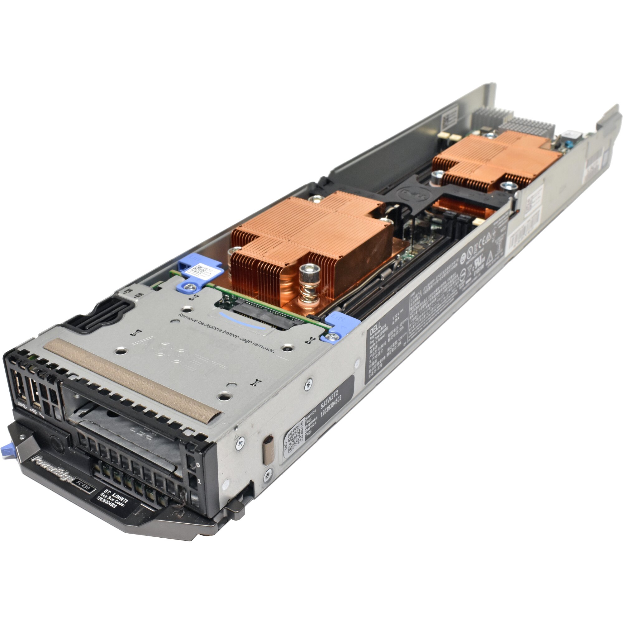 DELL PowerEdge FC430 Blade Server no CPU & RAM 2x HS 10 Gbps 0Y1HPF 2x ...