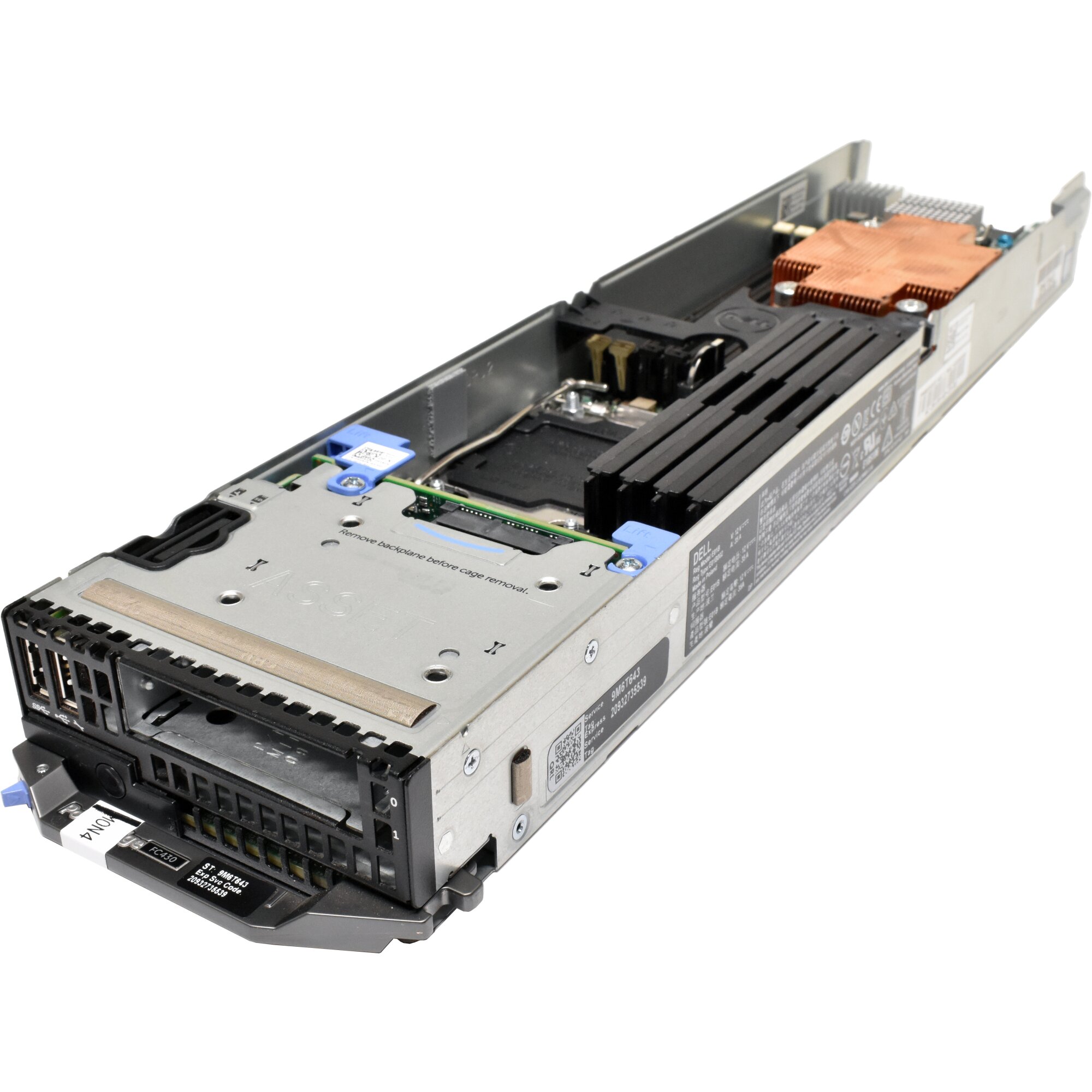 DELL PowerEdge FC430 Blade Server no CPU & RAM 1x HS 10 Gbps 0Y1HPF 2x ...
