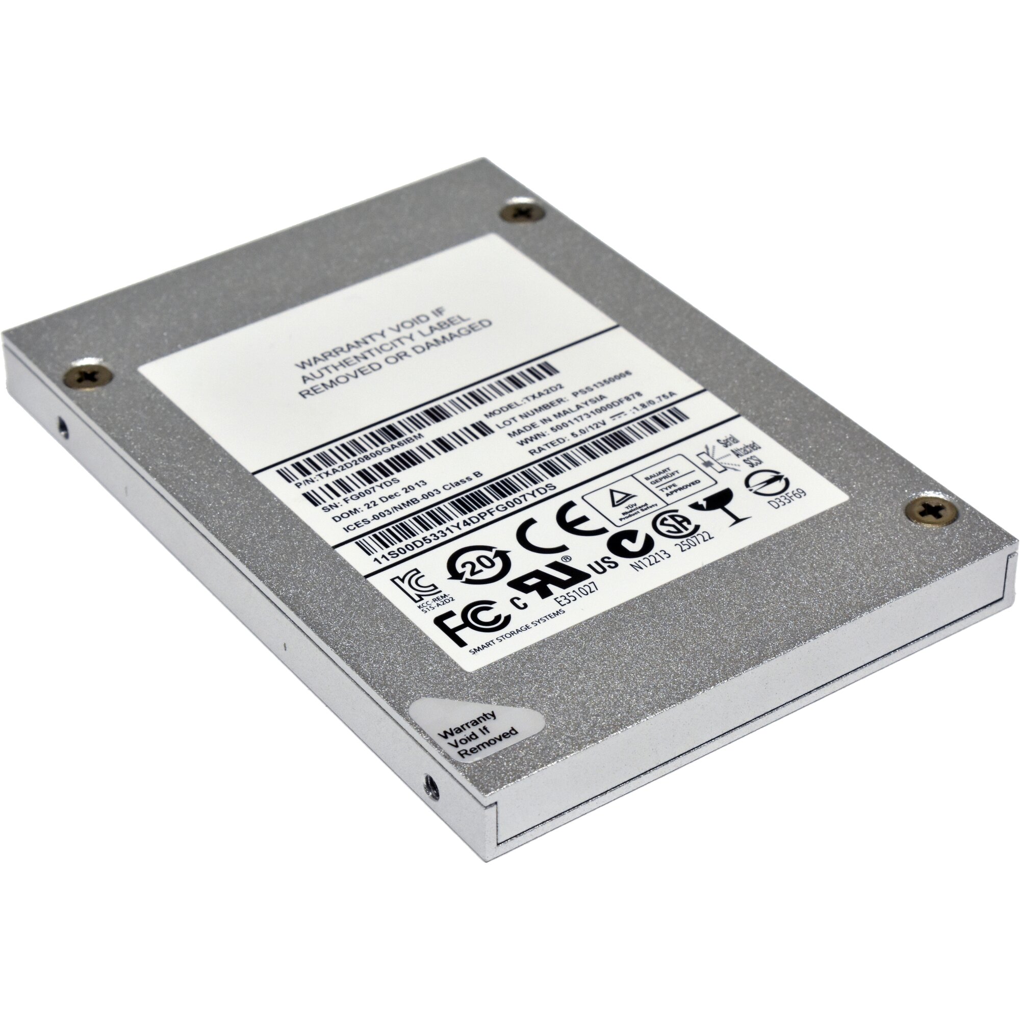 Optimus 800GB TXA2D20800GA6IBM TXA2D2 2.5" 6G SAS SSD - Piospartslap