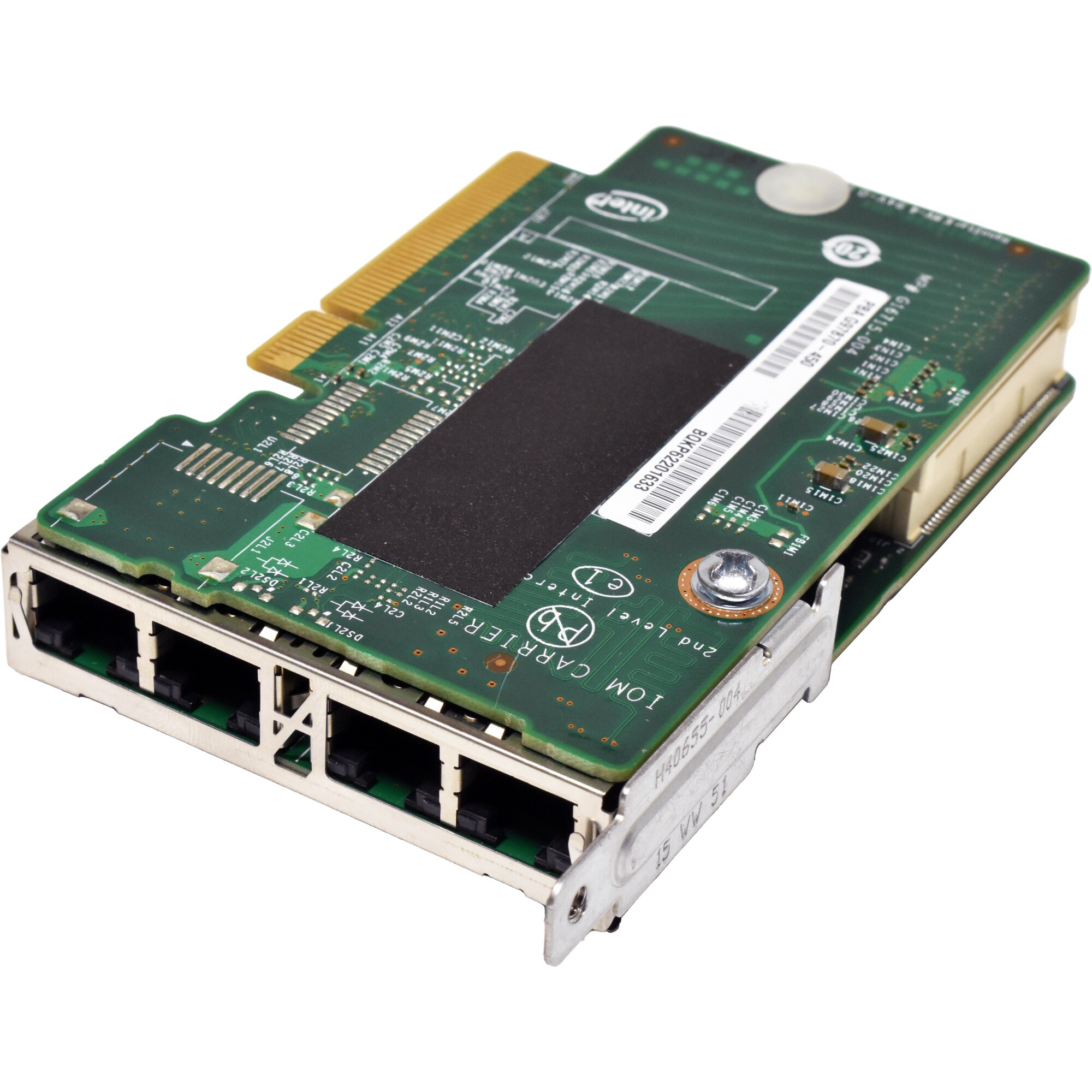 Intel G15234-350 Quad-Port RJ-45 GE NIC + Intel G97870-450 Carrier Card ...