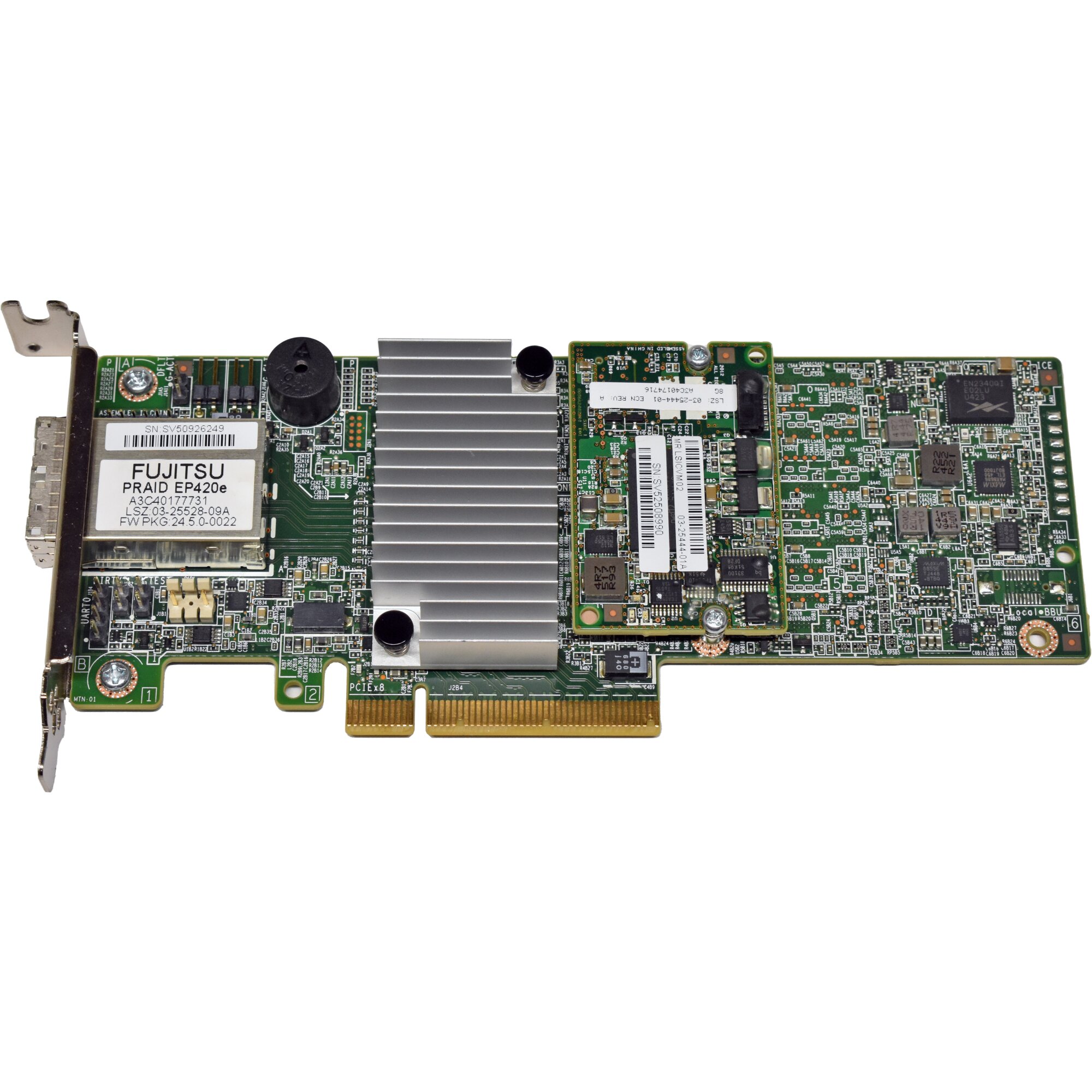 Fujitsu LSI PRAID EP420e Dual-Port 12Gb PCIe x8 3.0 SAS/SATA RAID ...