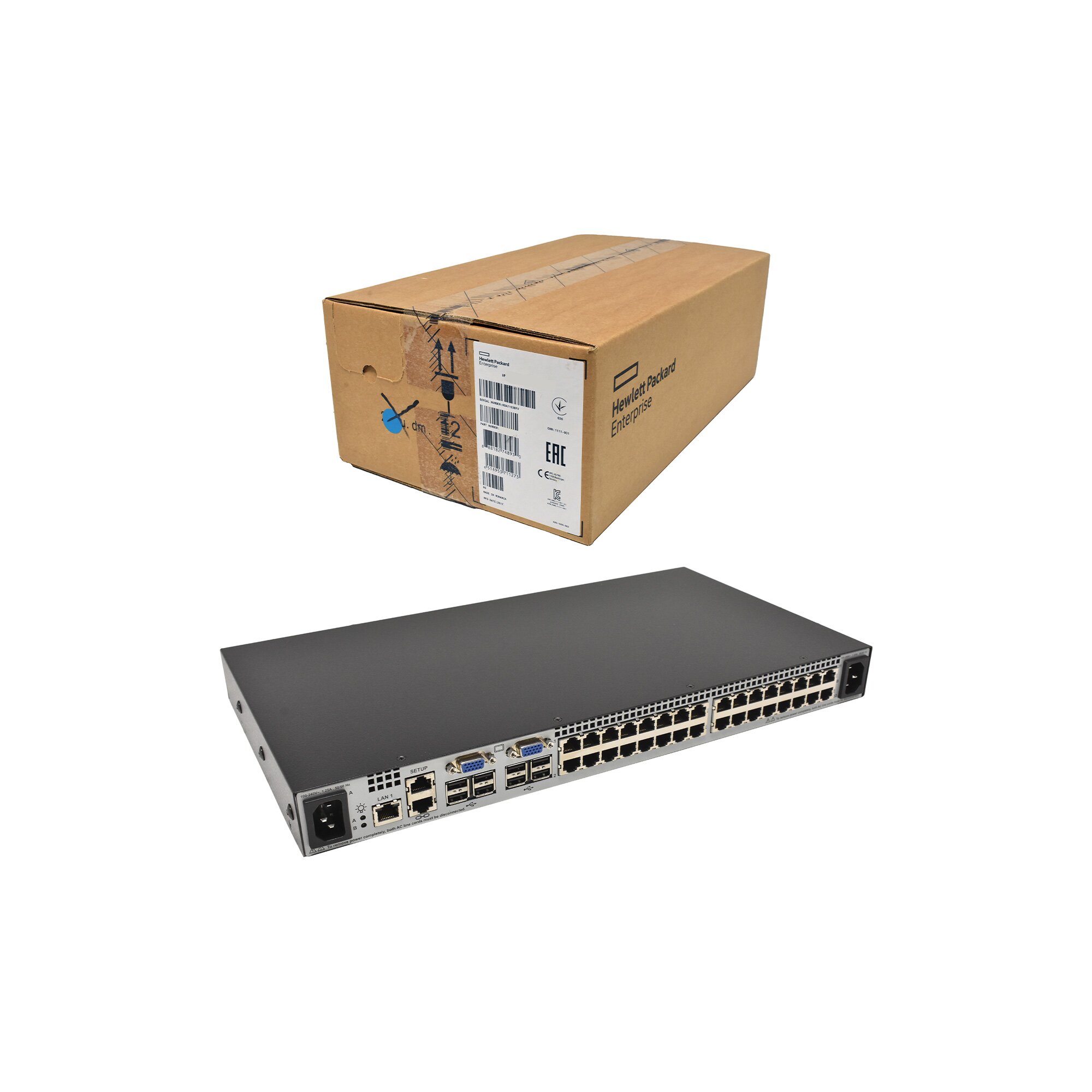 HP 0X2X32 KVM SVR CNSL G2 VM CAC SW Console Switch AF619A 32-Port ...
