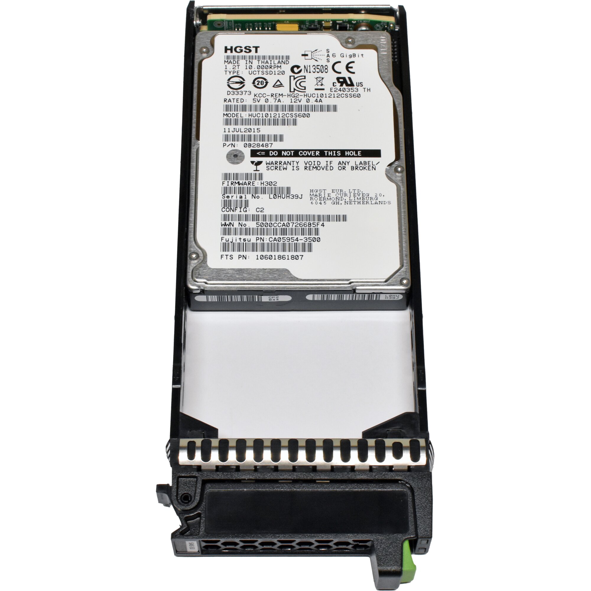 Fujitsu HGST 1,2TB HUC101212CSS600 CA07670-E705 2.5" 10K 6G SAS HDD ...