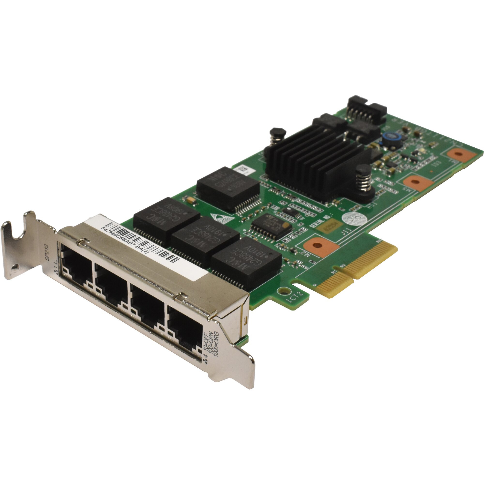 Huawei SP212 CN21ITGC 4-Port Network Adapter Gigabit Ethernet PCle x4 ...