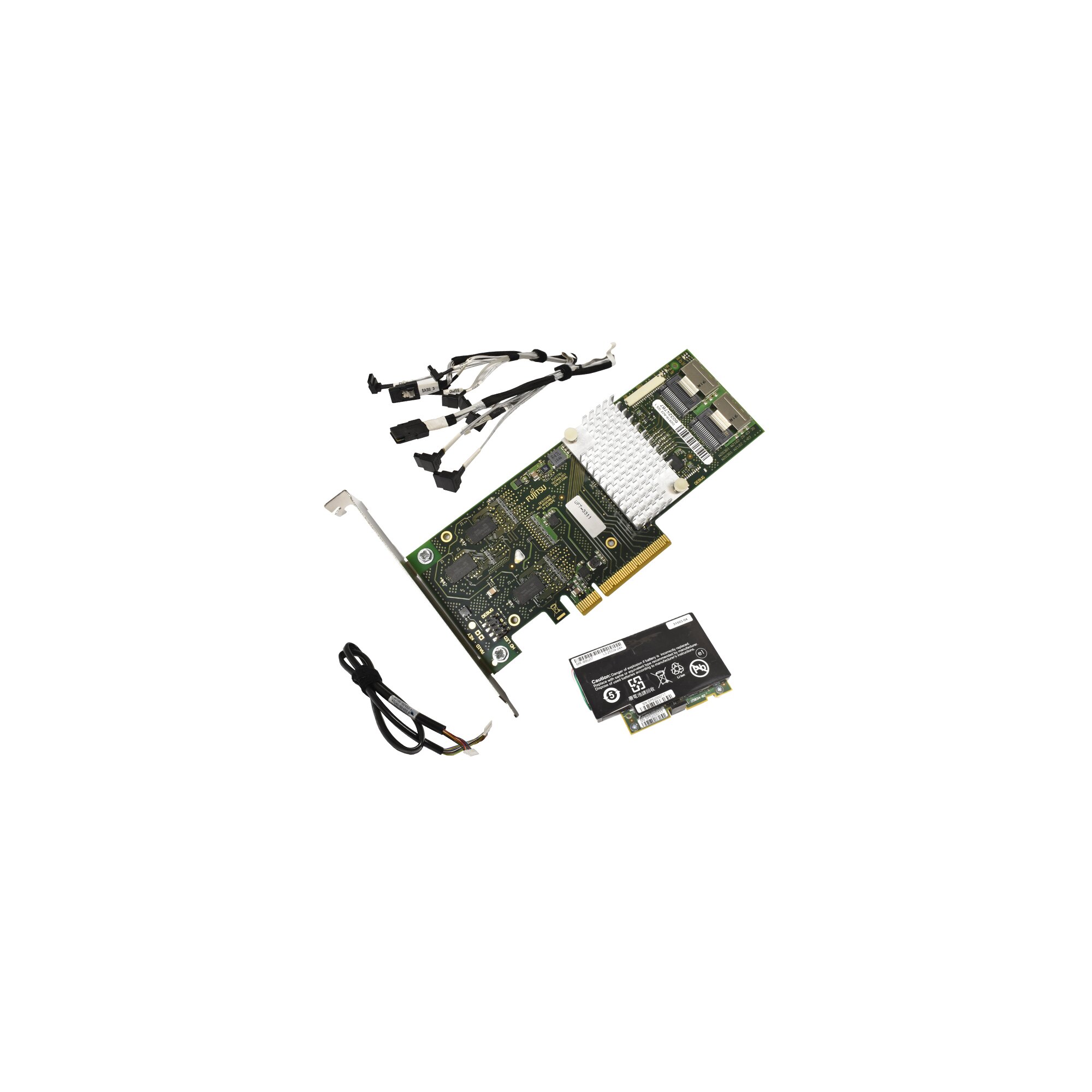 Fujitsu D2616-A22 GS1 6Gb PCle x8 SAS RAID Controller +iBBU +2x SAS ...