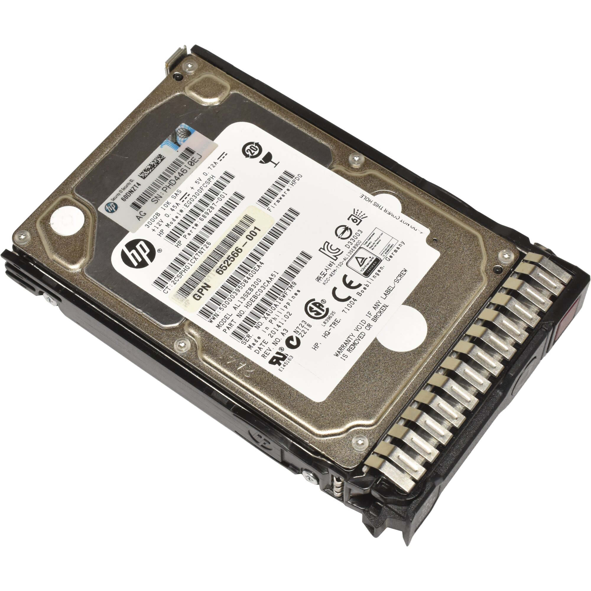 HP 300GB 2.5" 6G 10K SAS HDD Festplatte EG0300FCSPH 689287-001 652566 ...