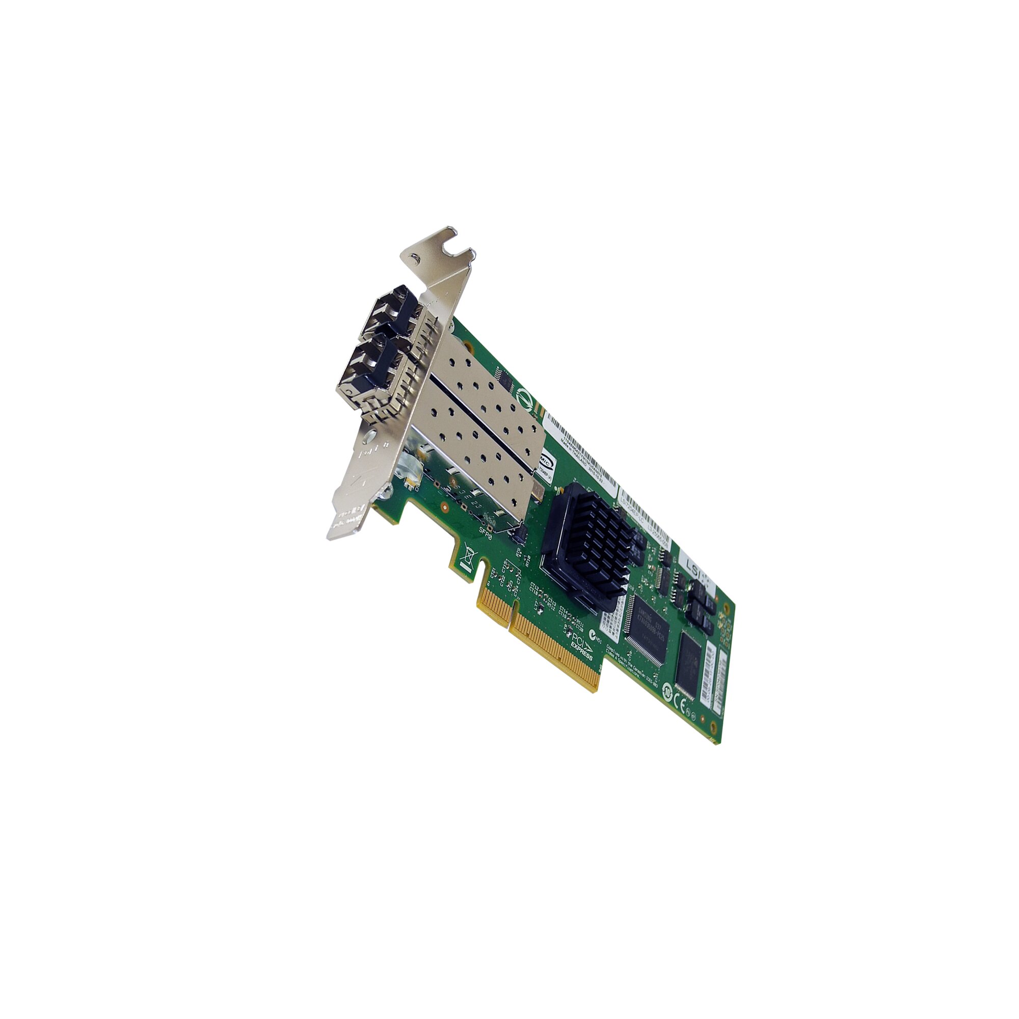 LSI Logic 2-Port 4 Gbps FC PCIe x8 Host Bus Adapter LSI7204EP-LC PN L3 ...