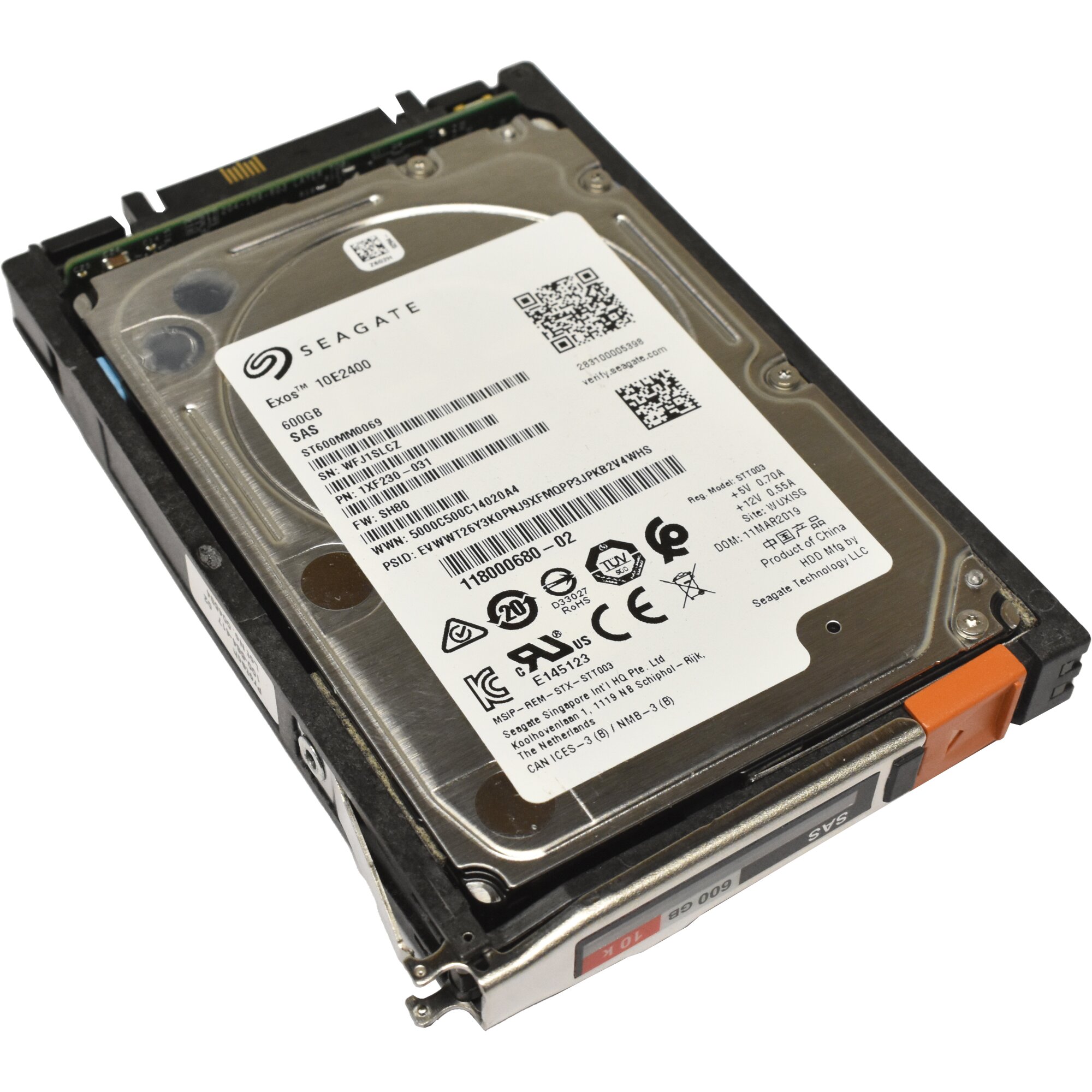 EMC Seagate 600GB 2.5" 10K 12G SAS HDD Festplatte ST600MM0069 1XF230 ...