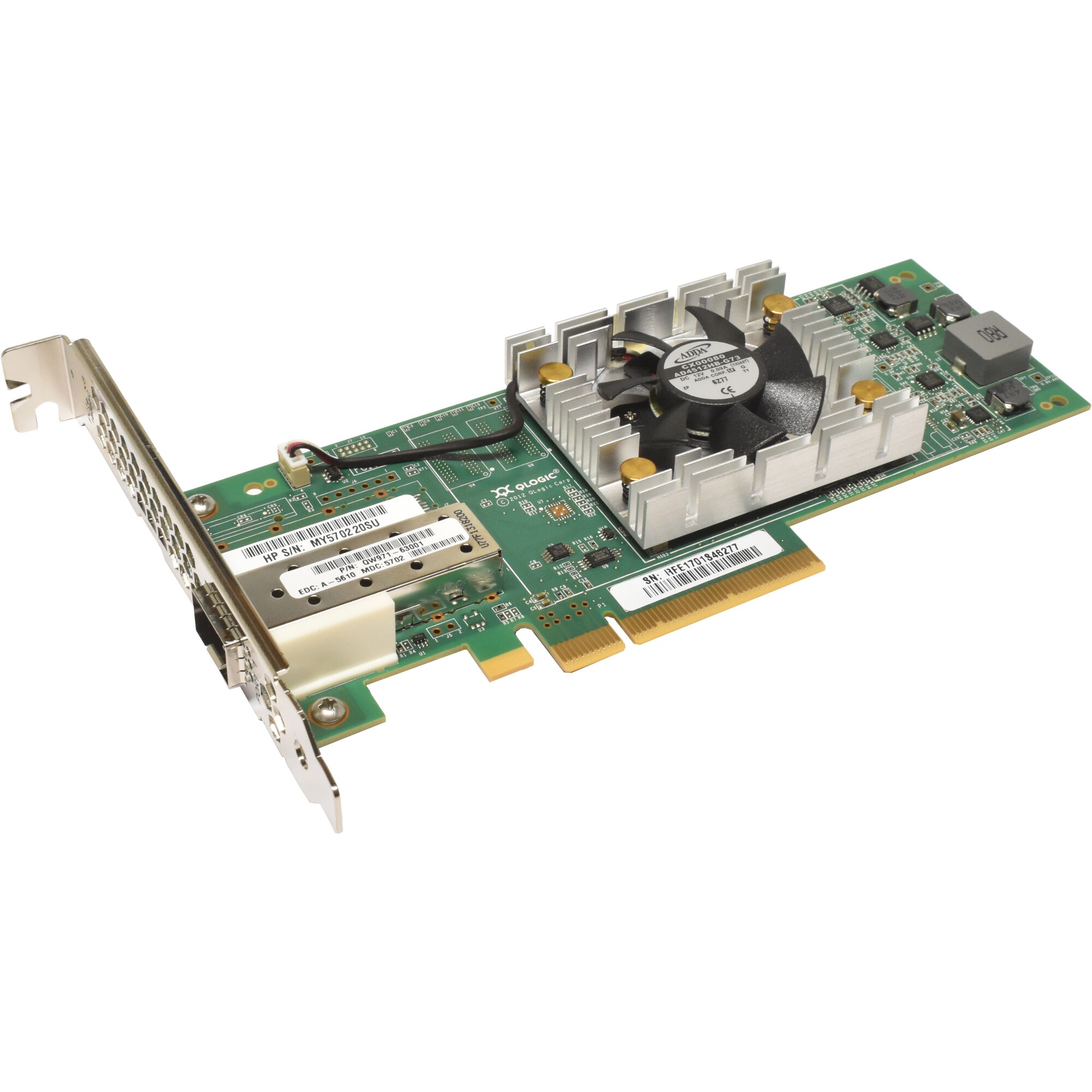 HP Qlogic QLE2660-HP Single-Port FC 16Gb PCle x8 Network Adapter FP ...