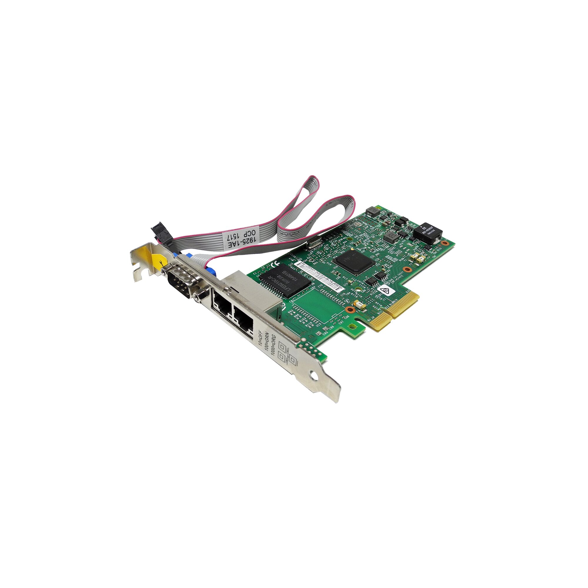 Intel I350-T2 Dual-Port Gigabit Ethernet + RS-232 Port PCIe x4 Server ...