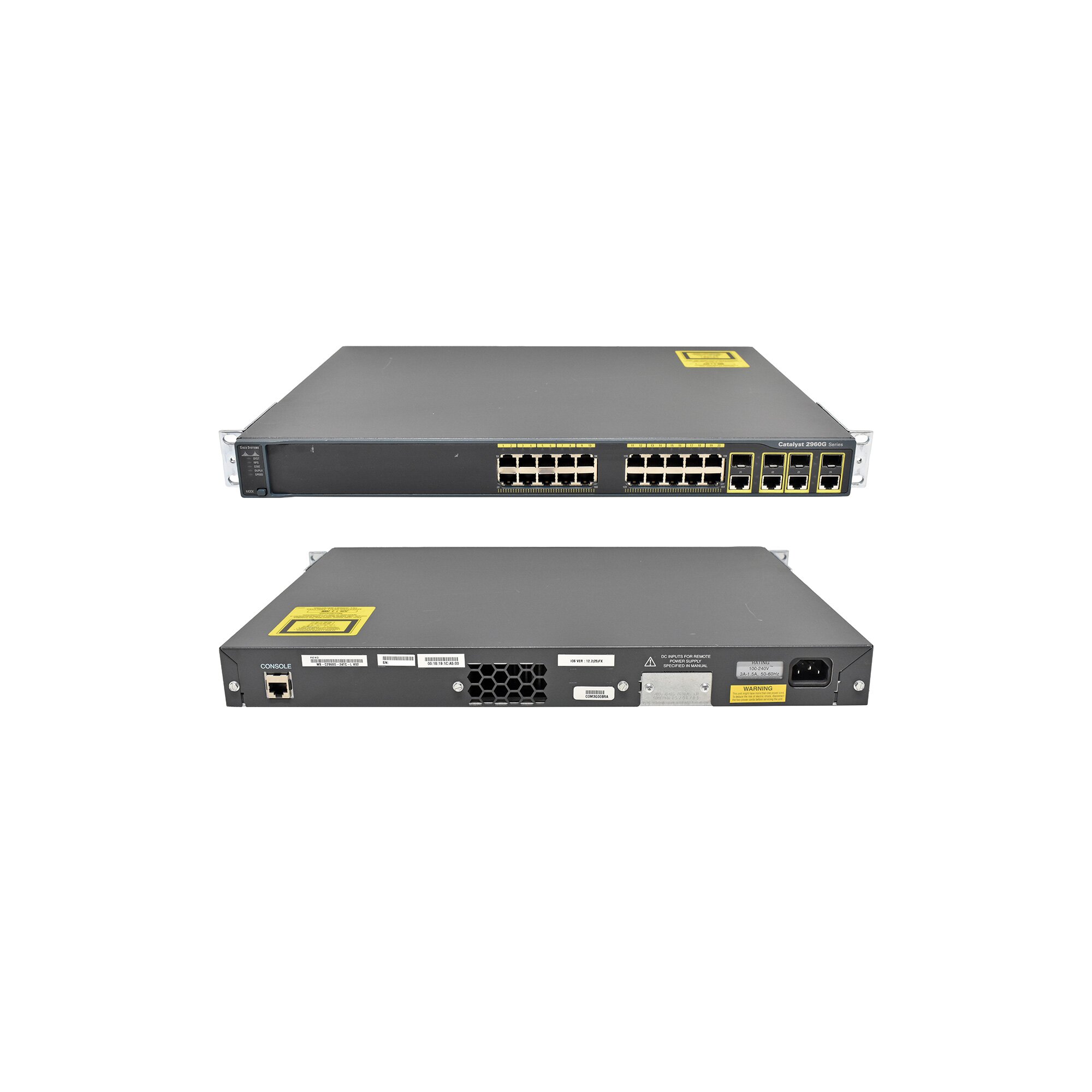 Cisco Catalyst WS-C2960G-24TC-L 24-Port RJ-45 GE Switch 4x Combo-Port ...