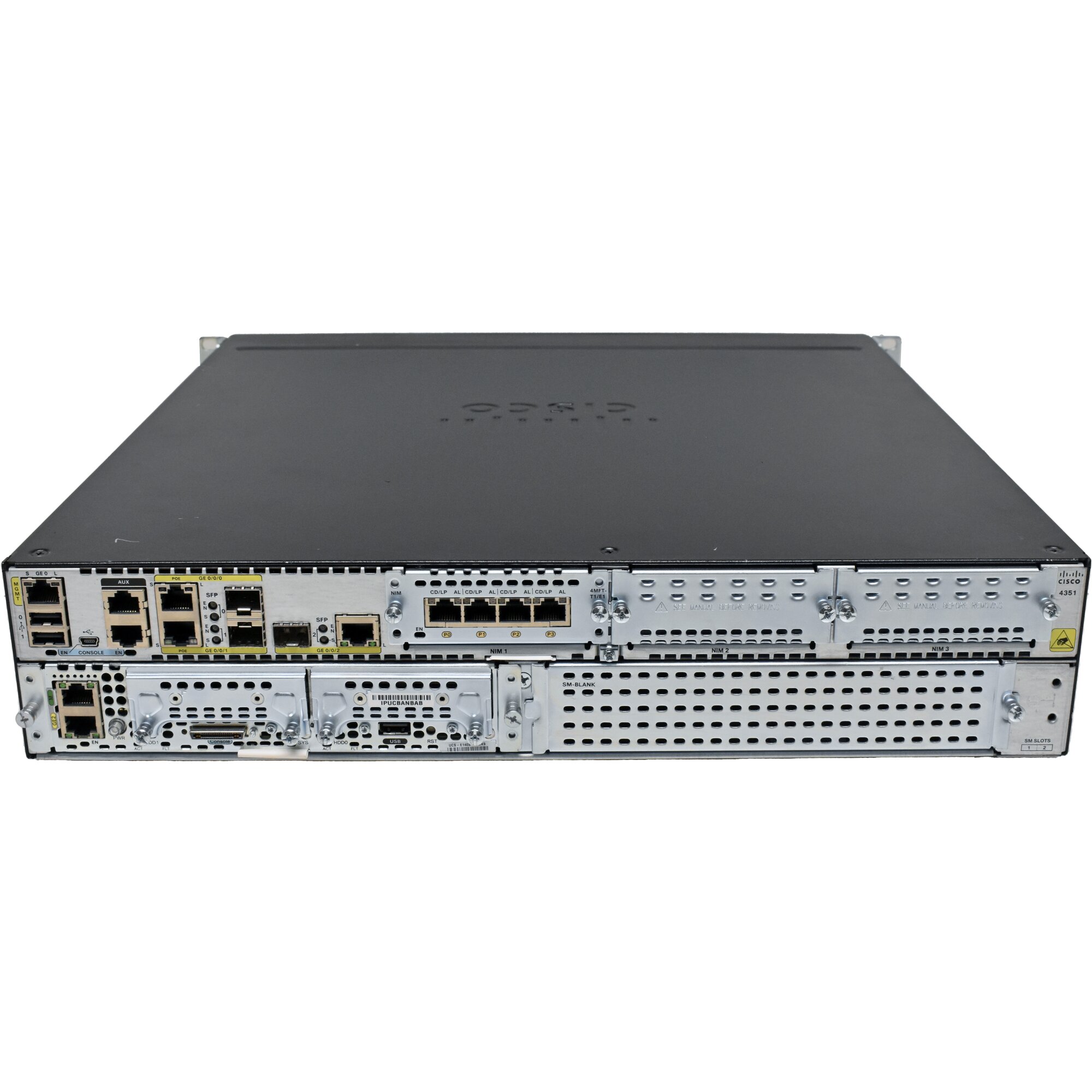 Cisco ISR4351/K9 GE Integrated Services Router + Module UCS-E140S-M2/K9 ...
