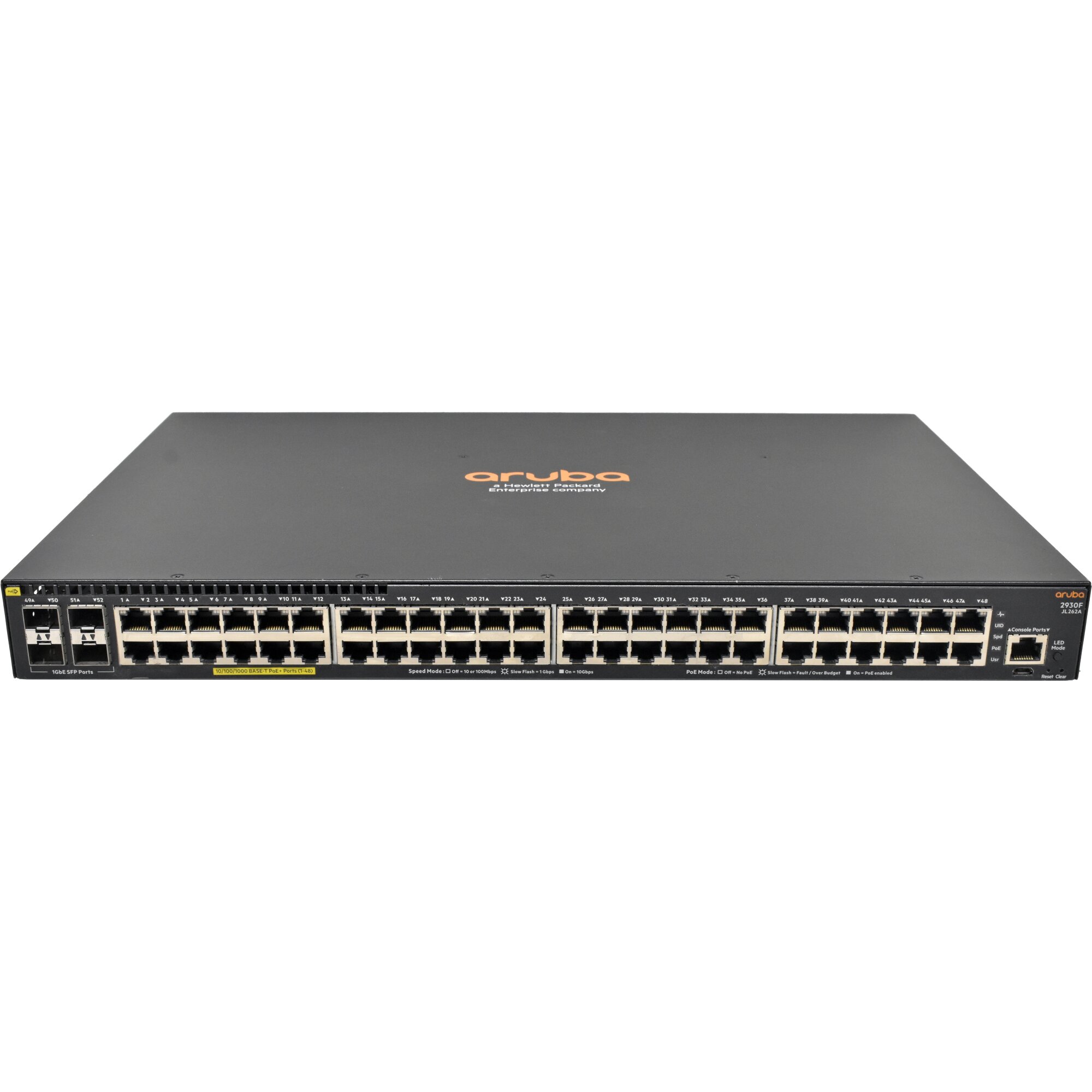 HP Aruba 2930F JL262A 48-Port PoE+ GE Switch 4 x SFP - Piospartslap