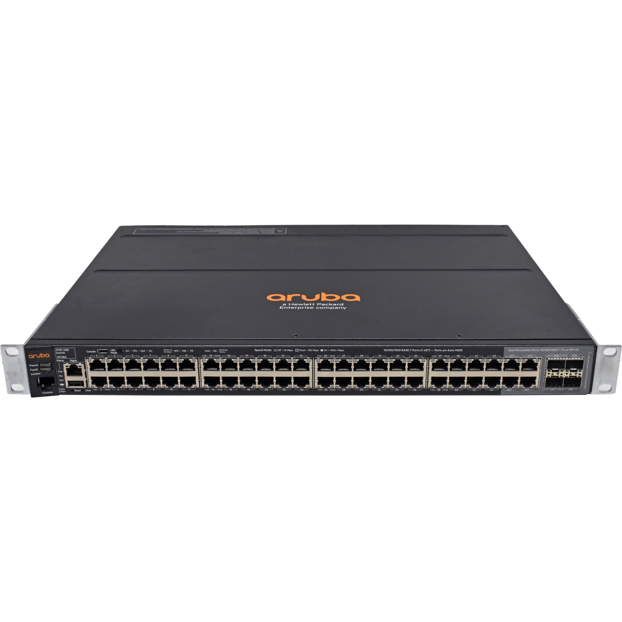 HP Aruba 2920-48G J9728A 48-Port Gigabit Stackable Ethernet Switch 4 x ...
