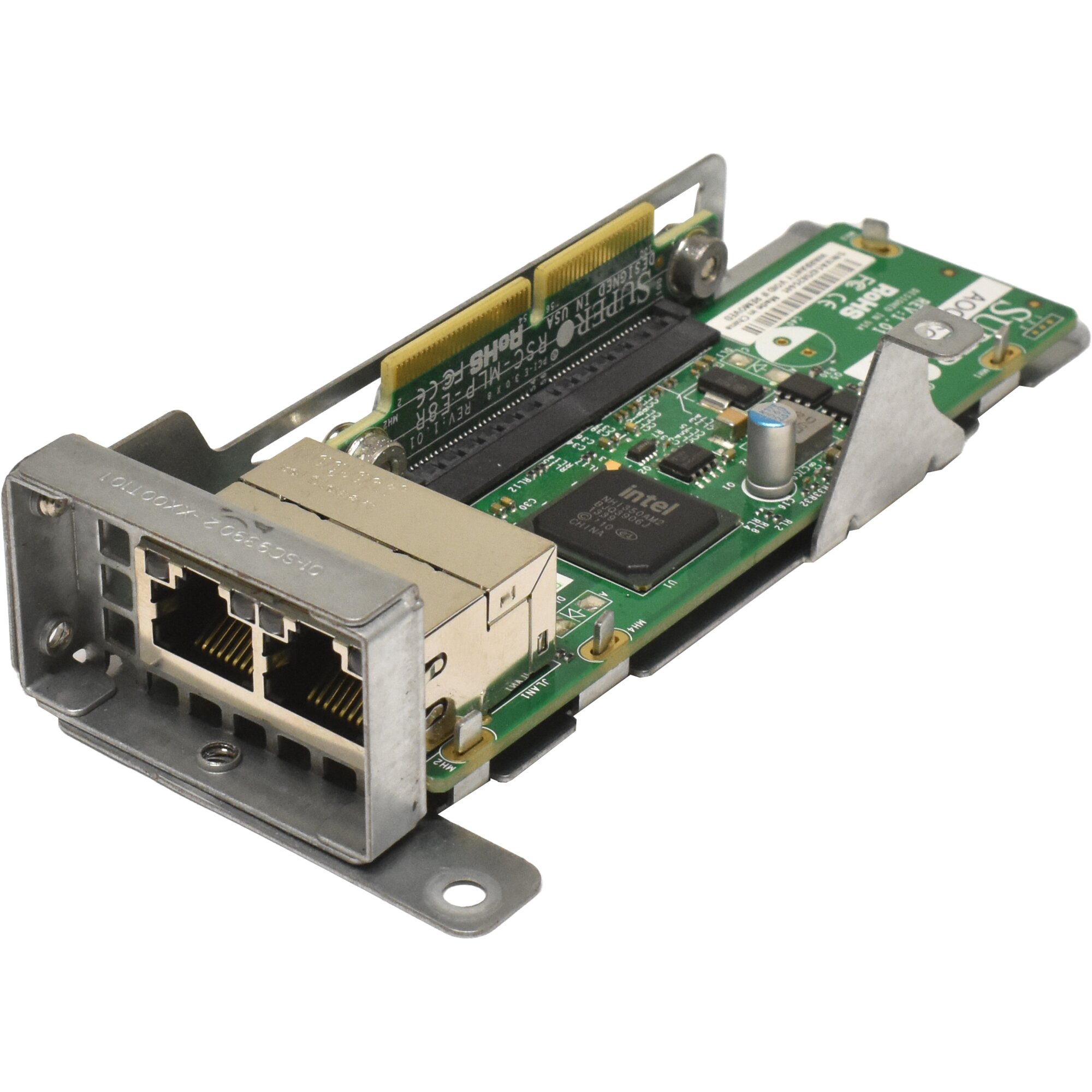 Supermicro AOC-CGP-i2M 2-Port Gigabit Ethernet Adapter with RSC-MLP-E8R ...