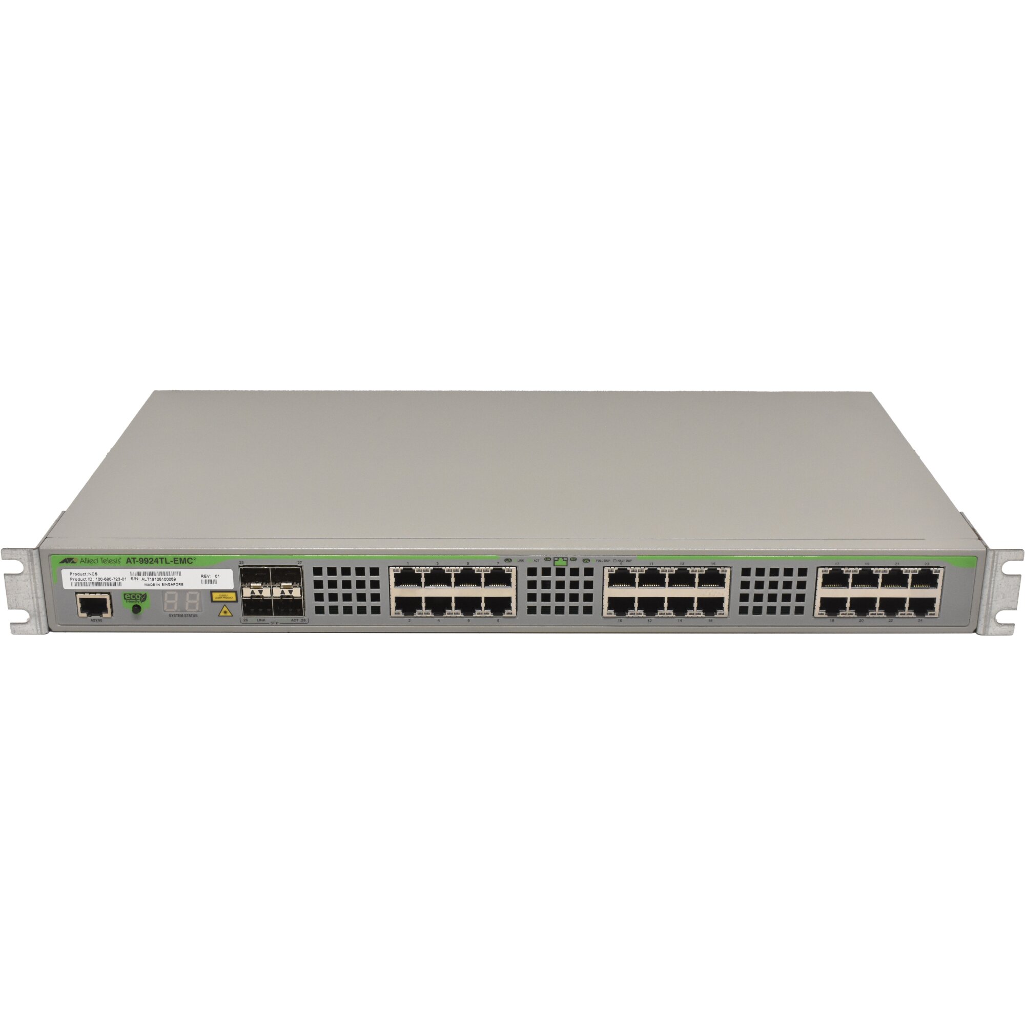 Allied Telesis AT-9924TL-EMC2 24-Port GE Switch 4x SFP Rack Ears ...