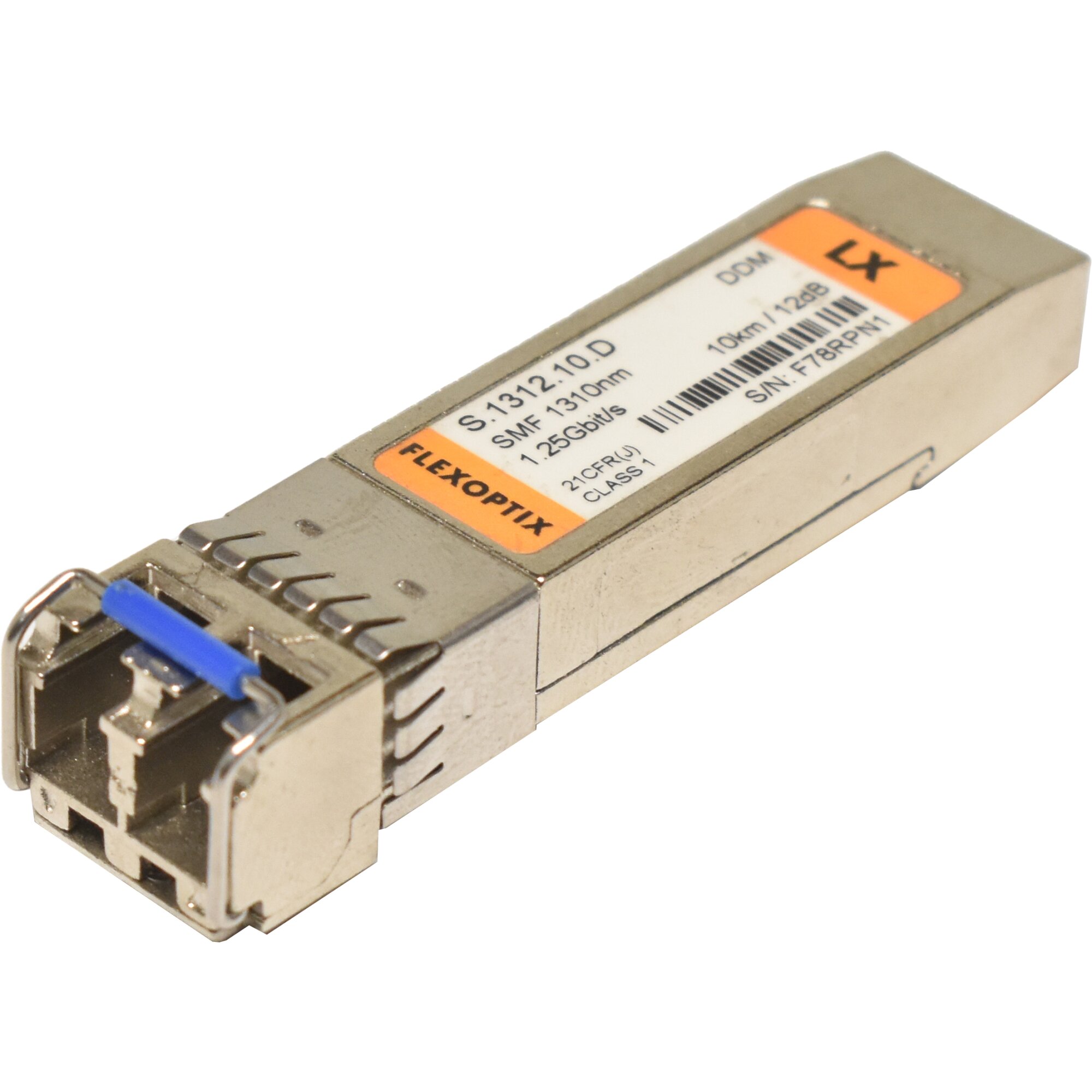 FlexOptix GBIC S.1312.10.D 1.25Gbit/s SFP SMF 1310nm 10km / 12dB ...