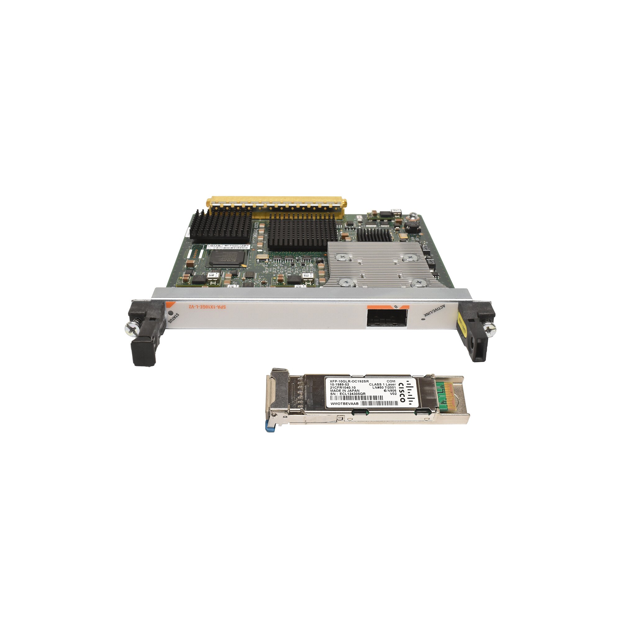 Cisco SPA-1X10GE-L-V2 1-Port 10Gb Ethernet XFP Adapter 800-24635-03