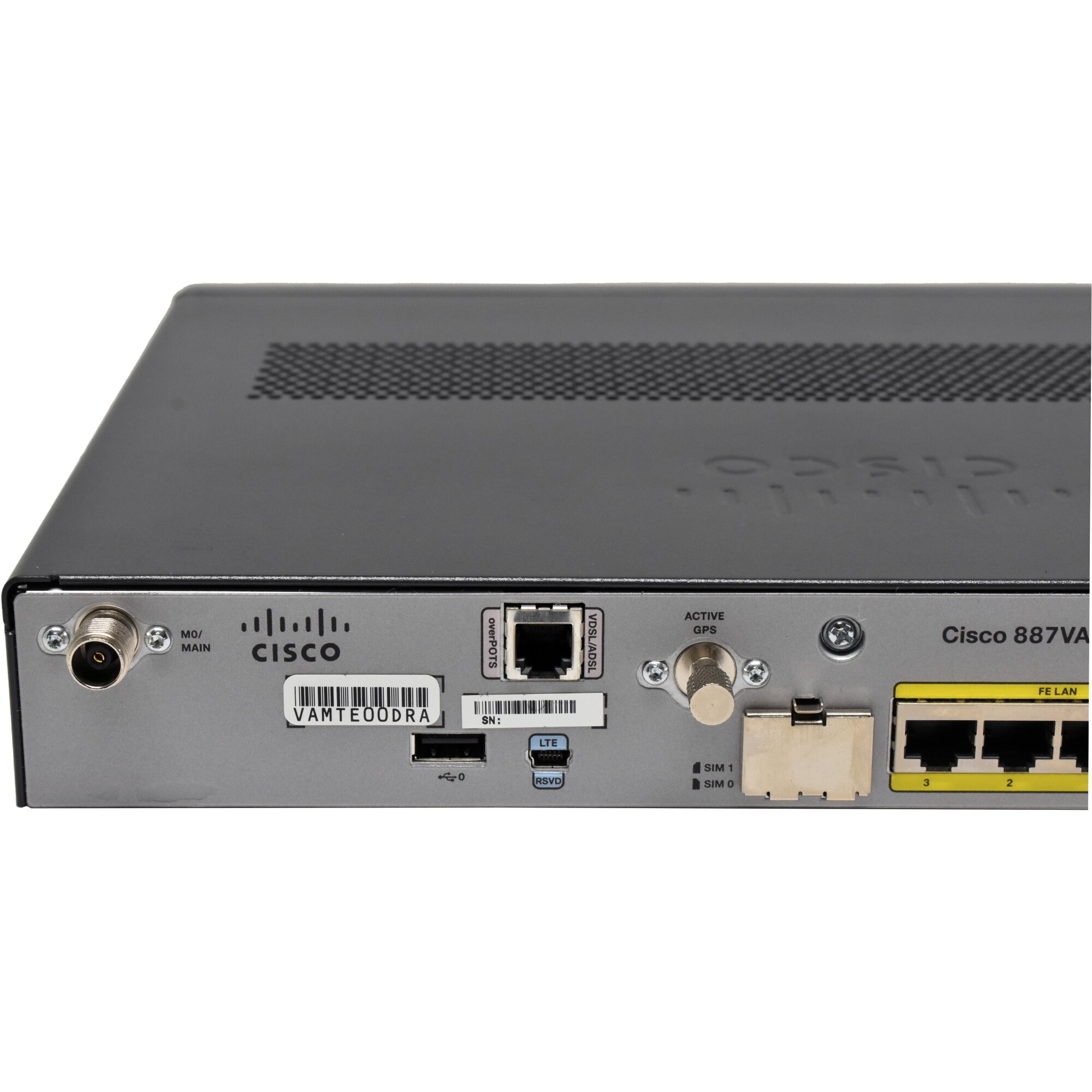 Cisco C887VAG-4G-GA-K9 4-Port Fast Ethernet Integrated Services Router ...