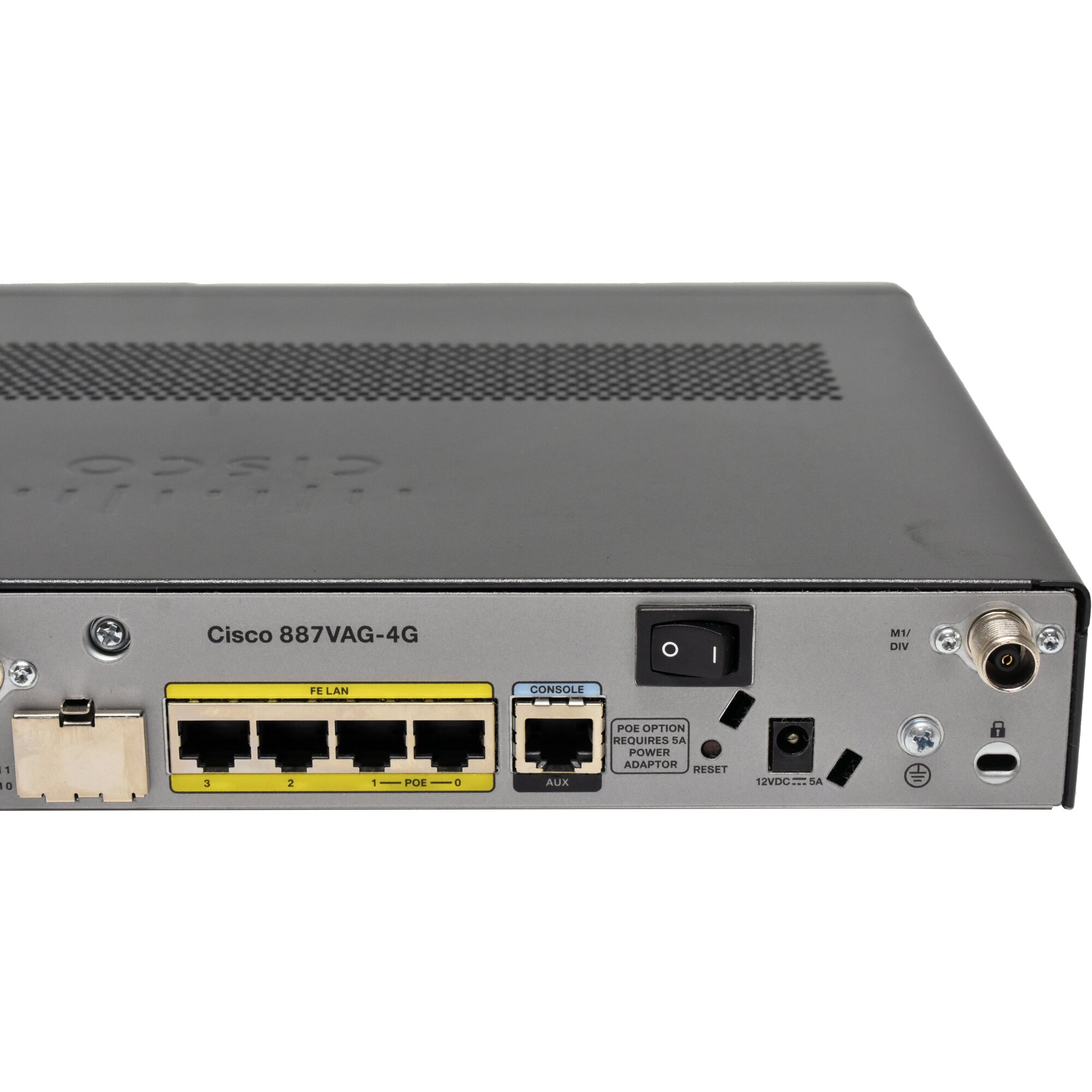 Cisco C887VAG-4G-GA-K9 4-Port Fast Ethernet Integrated Services Router ...