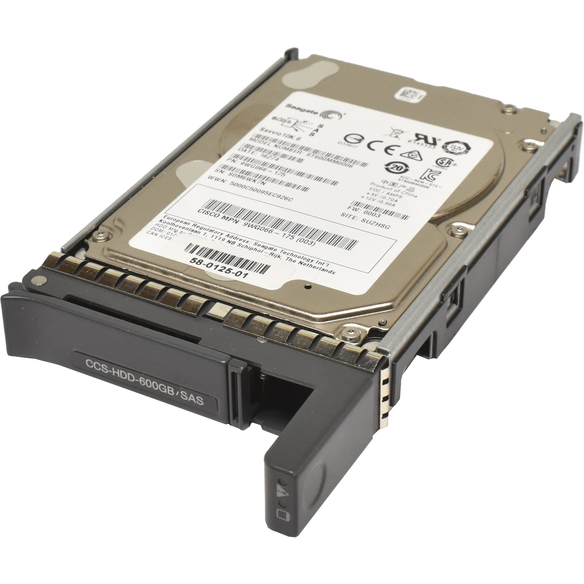 Cisco Seagate 600GB 2.5" 10K 6G SAS HDD Festplatte ST600MM0006 CCS-HDD ...
