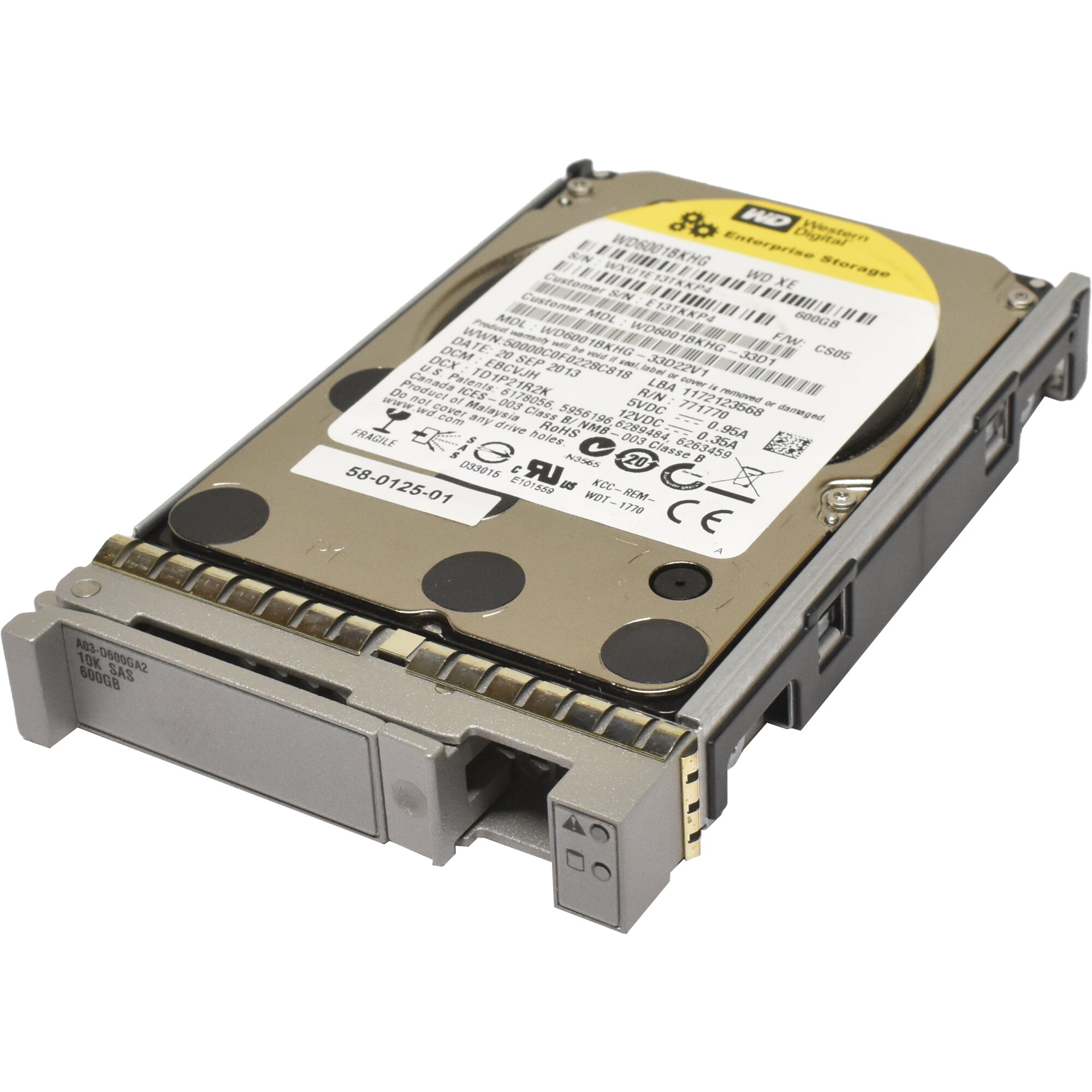 Cisco WD 600GB 2.5" 10K 6G SAS HDD Festplatte WD6001BKHG A03-D600GA2 ...