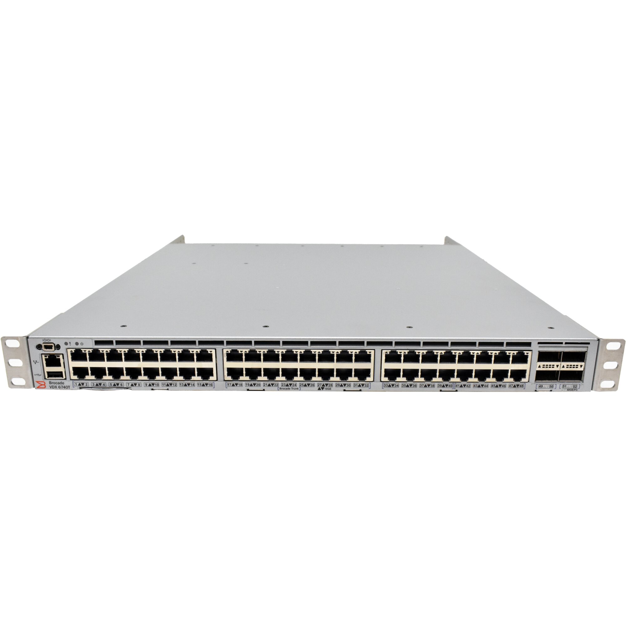 Brocade VDX 6740T BR-VDX6740T-48-F 48-Port 10G RJ-45 Ethernet Switch 4x ...