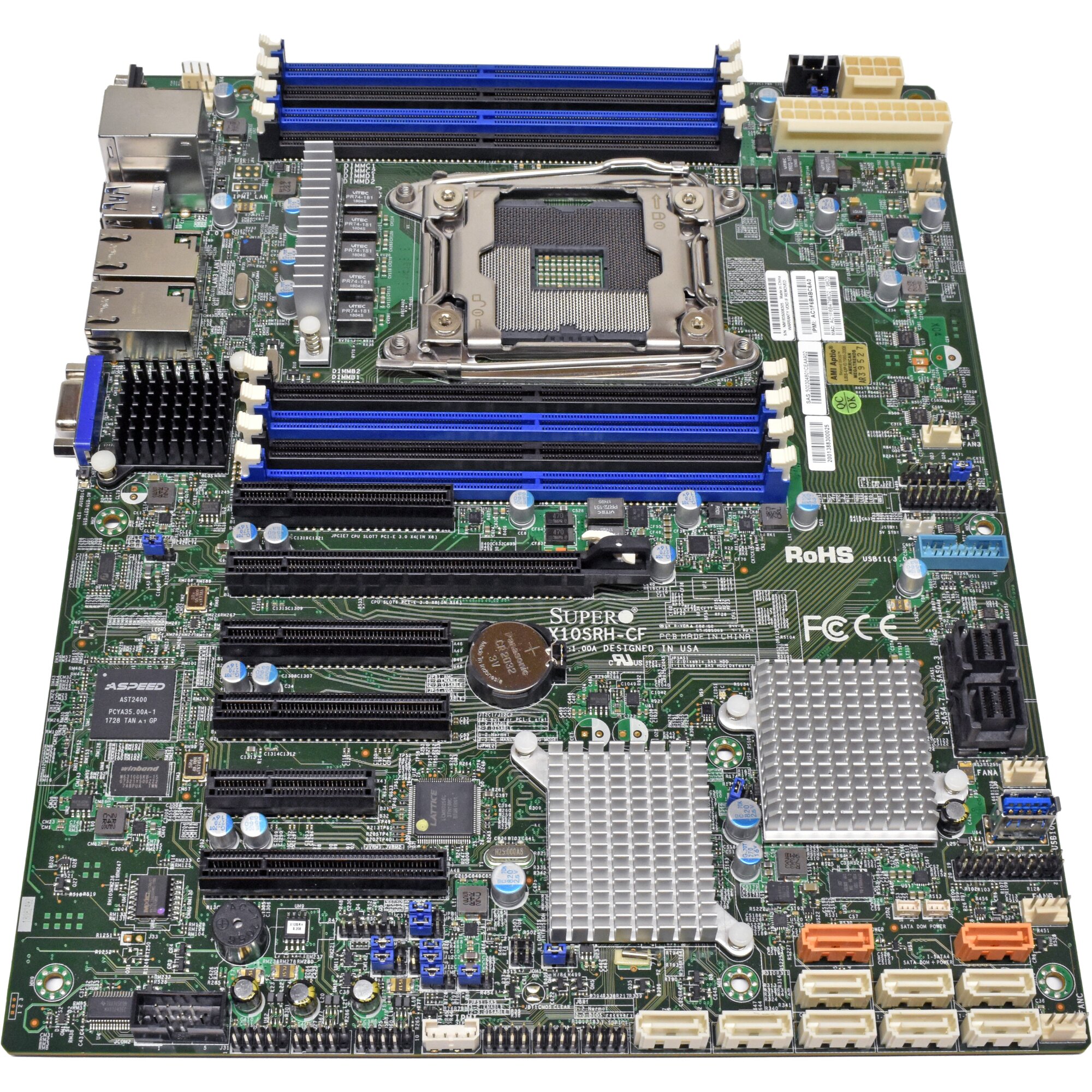 Supermicro ATX Motherboard X10SRH-CF REV: 1.00A no CPU no RAM no ...