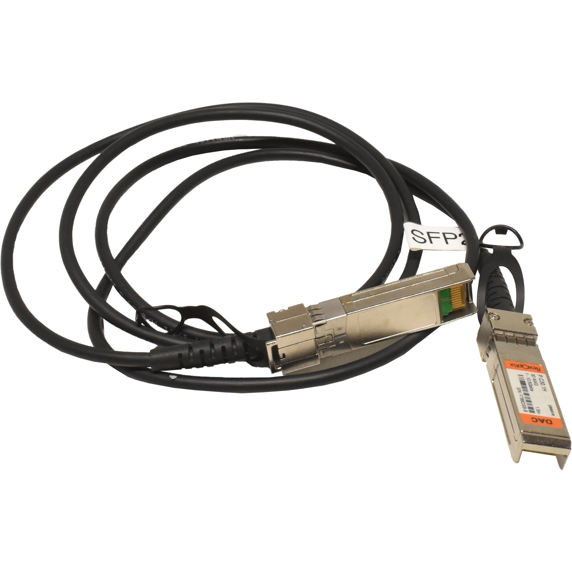 Flexoptix DAC Passive Kabel SFP+ / SFP+ 30AWG 1Gbit/s - 10.5 Gbit/s 1 ...