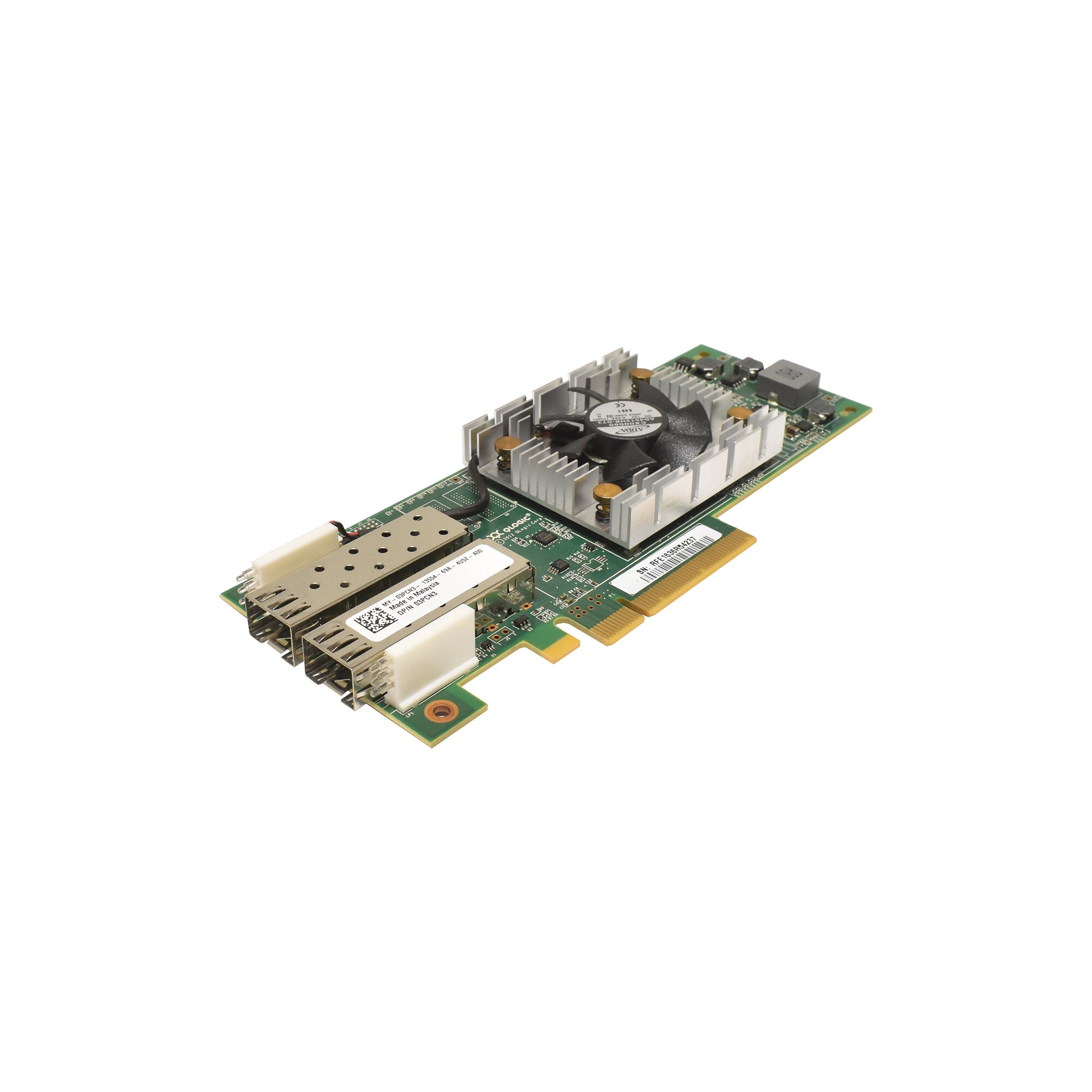 Dell QLogic QLE2662L-DEL Dual-Port 16Gb PCIe x8 FC Server Adapter 03PCN3 ohne Bracket