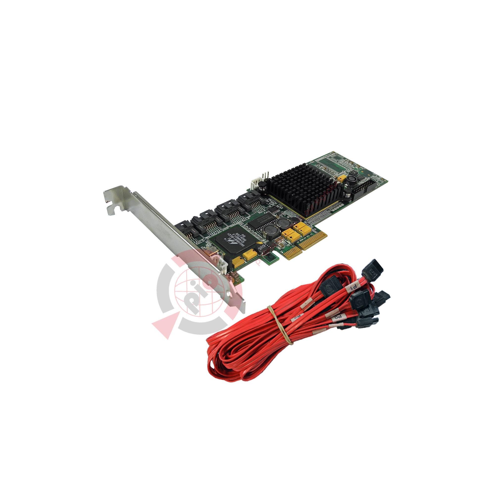 PROMISE SuperTrak EX4350 4-Kanal PCIe x4 3Gb/s SATA RAID Controller + Kabel - Piospartslap