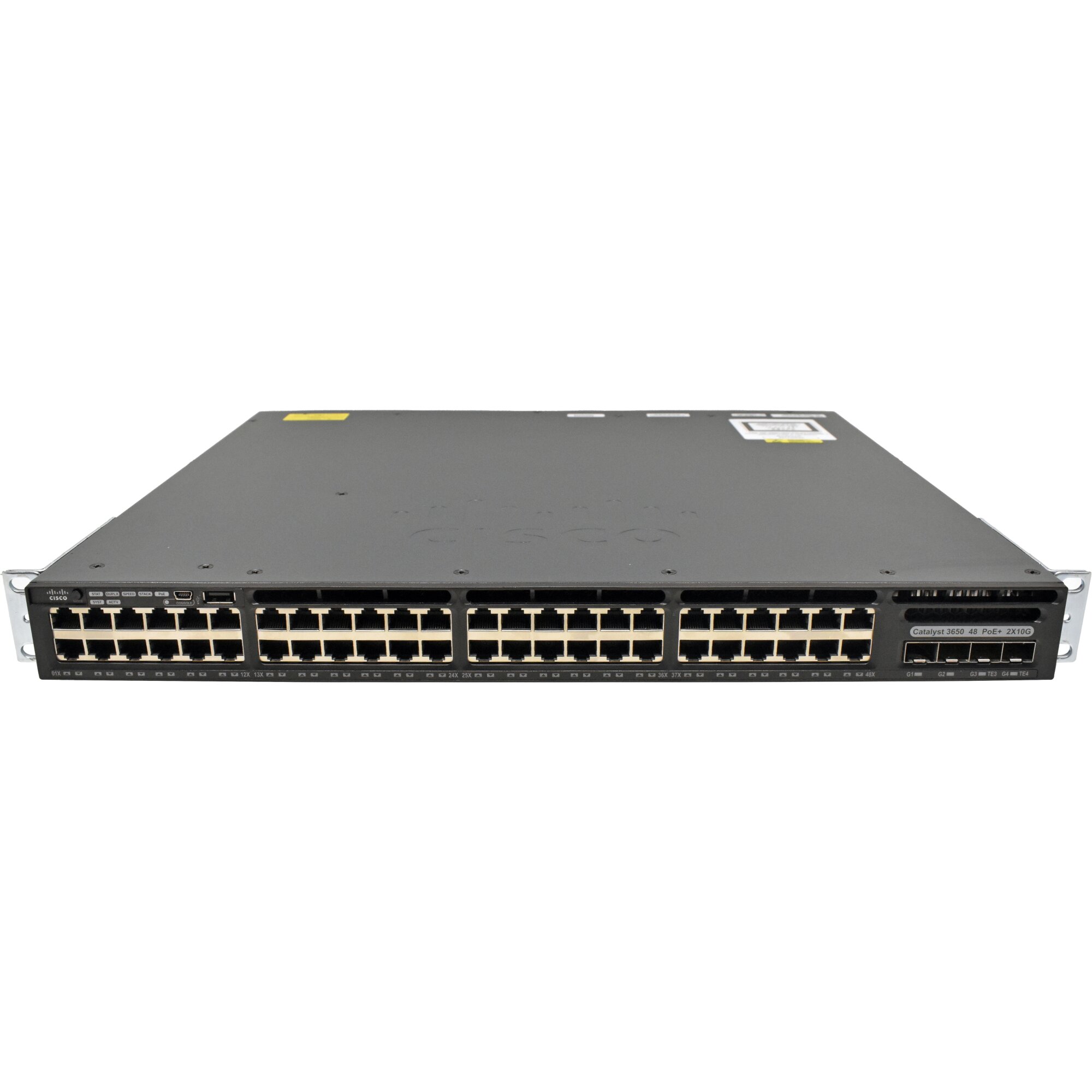 Cisco Catalyst WS-C3650-48PD 48-Port RJ-45 PoE+ GE Switch 2x 1G SFP 2x ...